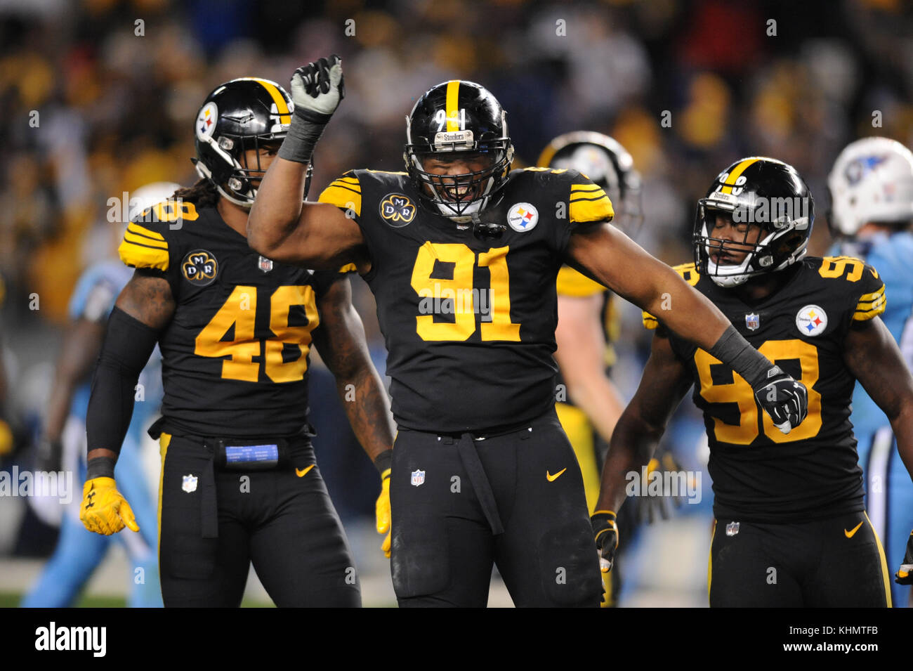 Nov 16th, 2017: Steelers Stephon Tuitt #91 during the Tennessee Titans ...