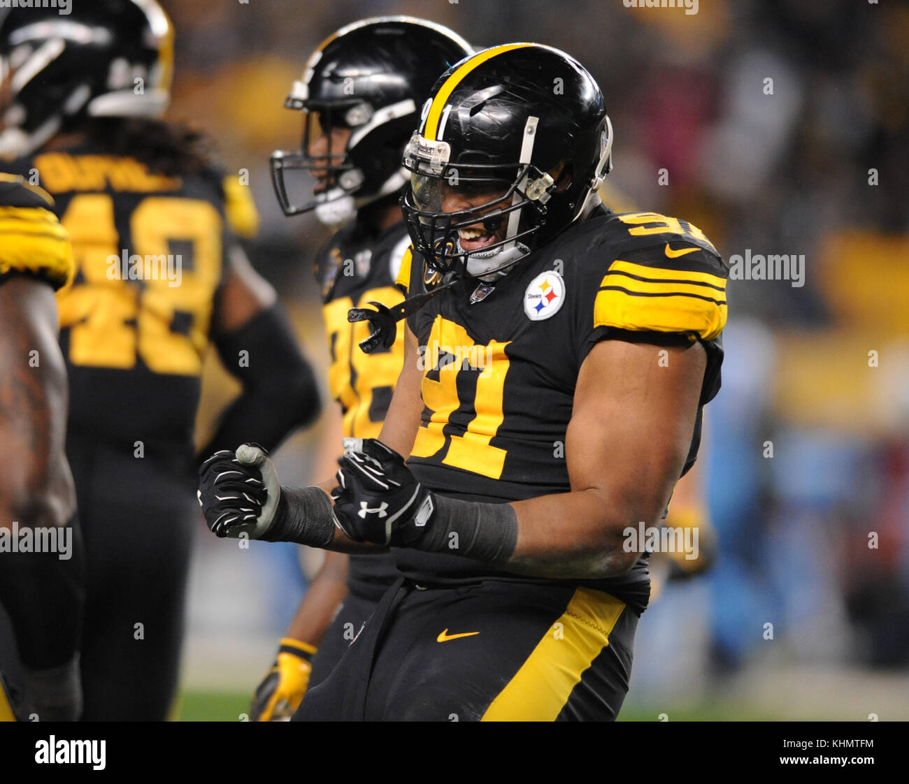 Nov 16th, 2017: Steelers Stephon Tuitt #91 during the Tennessee Titans ...