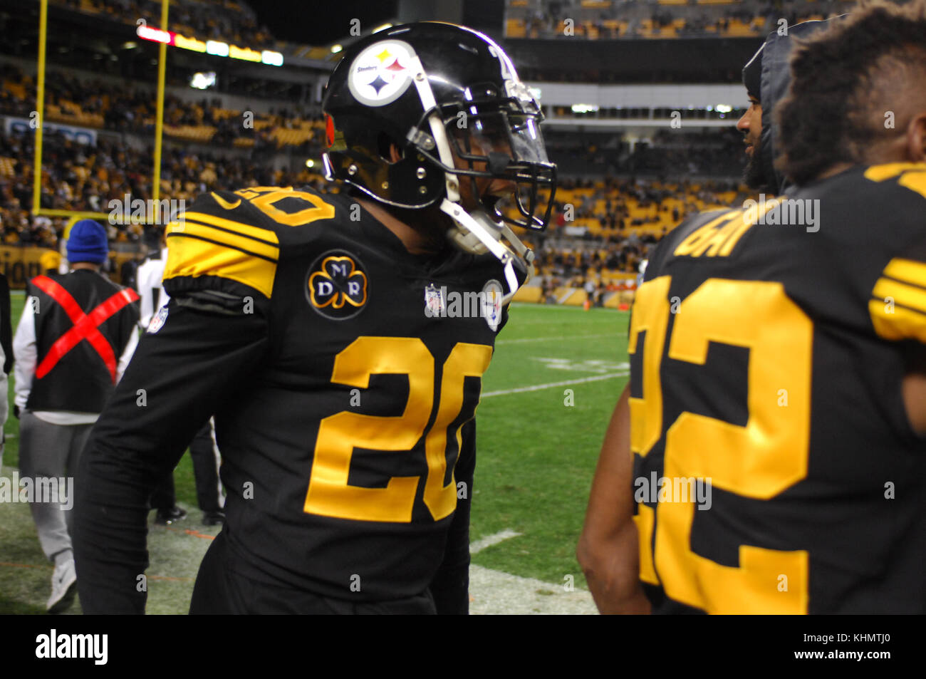Pittsburgh, PA, USA. 16th Nov, 2017. Steelers Robert Golden #20 during ...