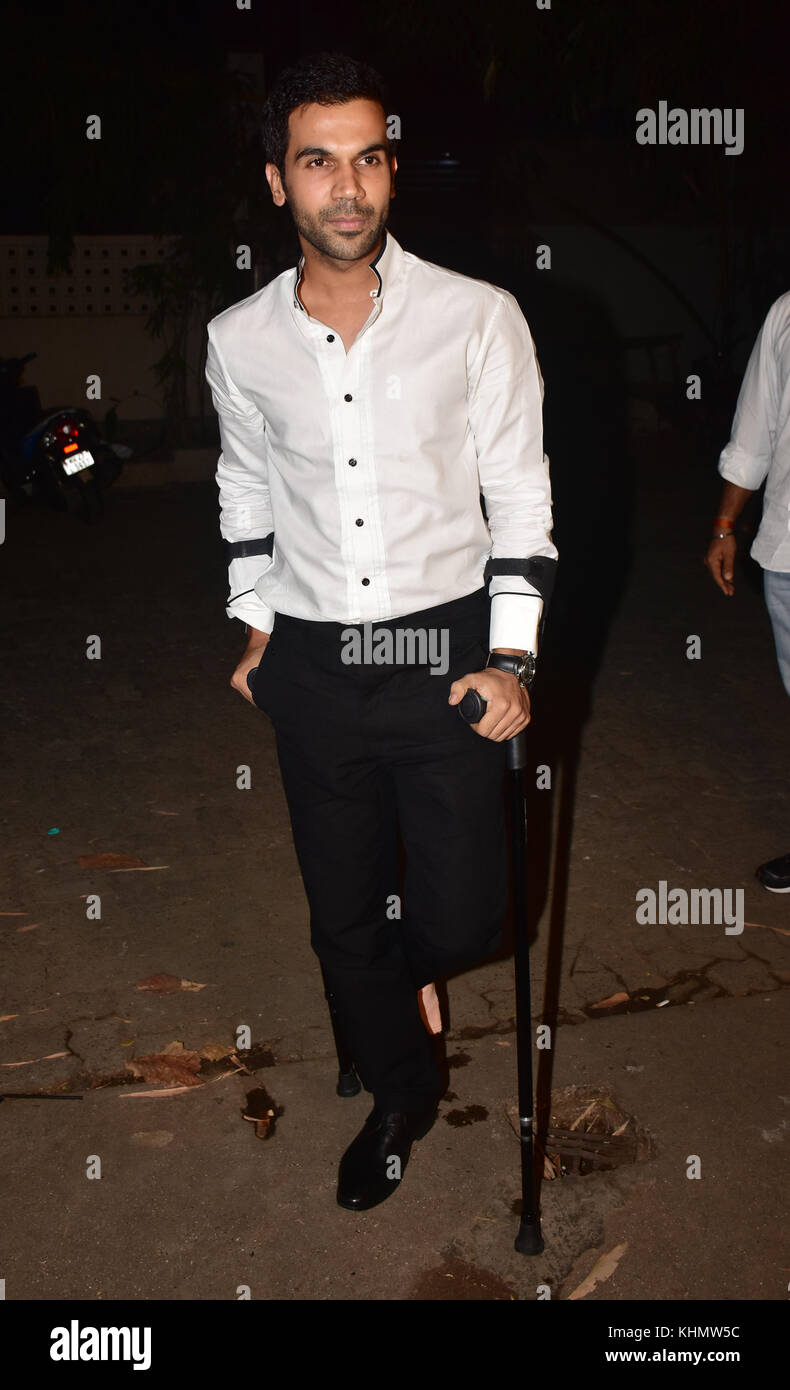 Mumbai, Maharashtra, India. 17th Nov, 2017. Indian film actor Rajkumar ...