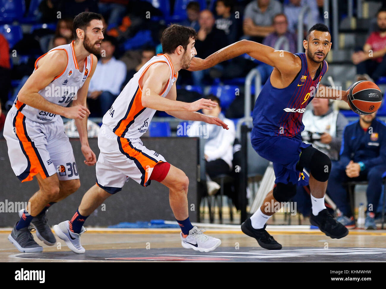 Adam Hanga and Joan Sastre during the match between FC Barcelona v ...