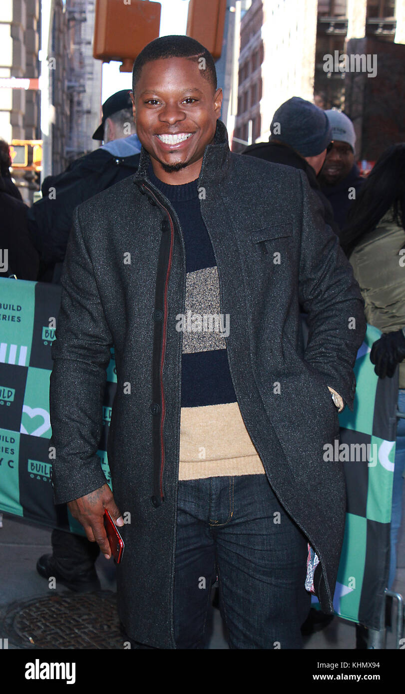 New York, NY, USA. 17th Nov, 2017. Jason Mitchell at Build Series in ...
