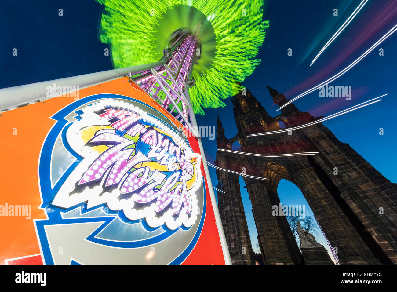 Star Flyer Ride Edinburgh Scotland High Resolution Stock Photography ...