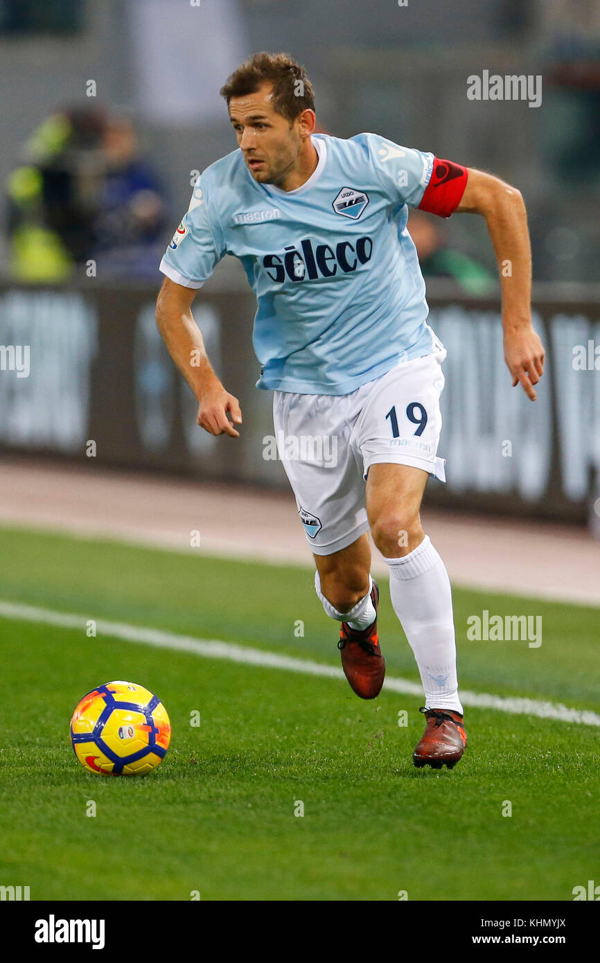 Olympic Stadium, ROME, Italy. 18th Nov, 2017. Senad Lulic of Lazio ...