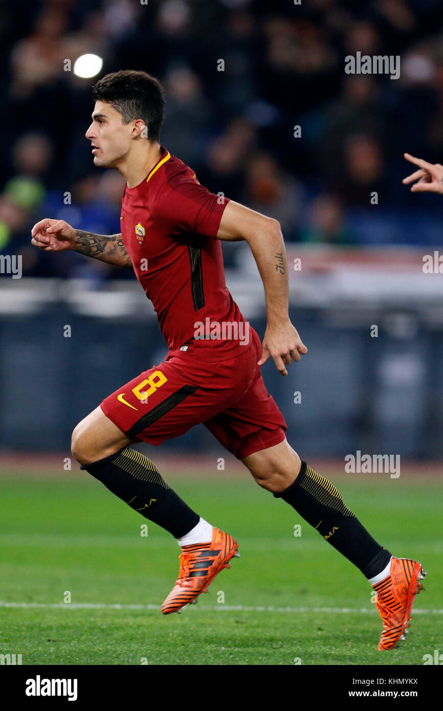 Olympic Stadium, ROME, Italy. 18th Nov, 2017. Diego Perotti of Roma ...