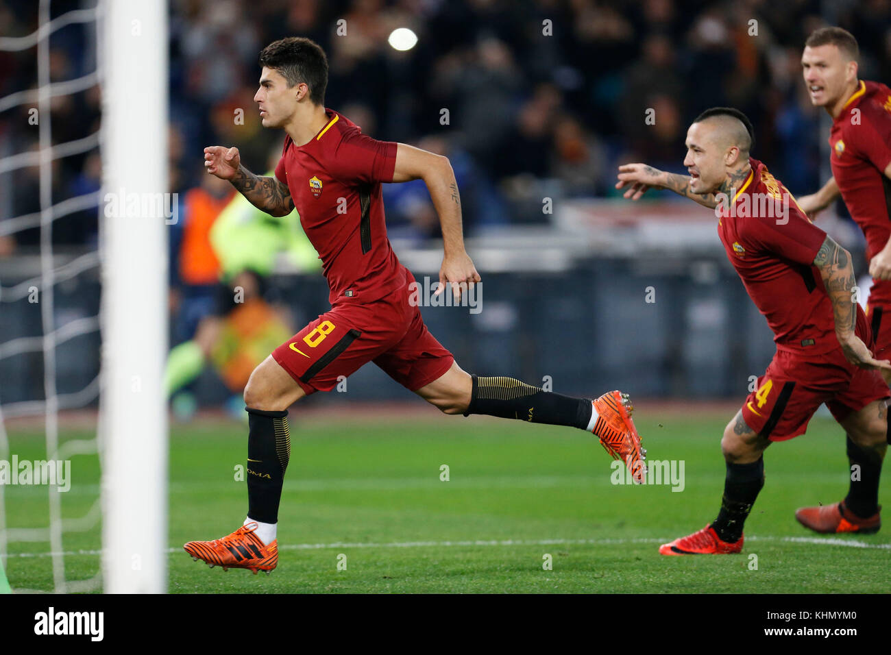 Olympic Stadium, ROME, Italy. 18th Nov, 2017. Diego Perotti of Roma ...