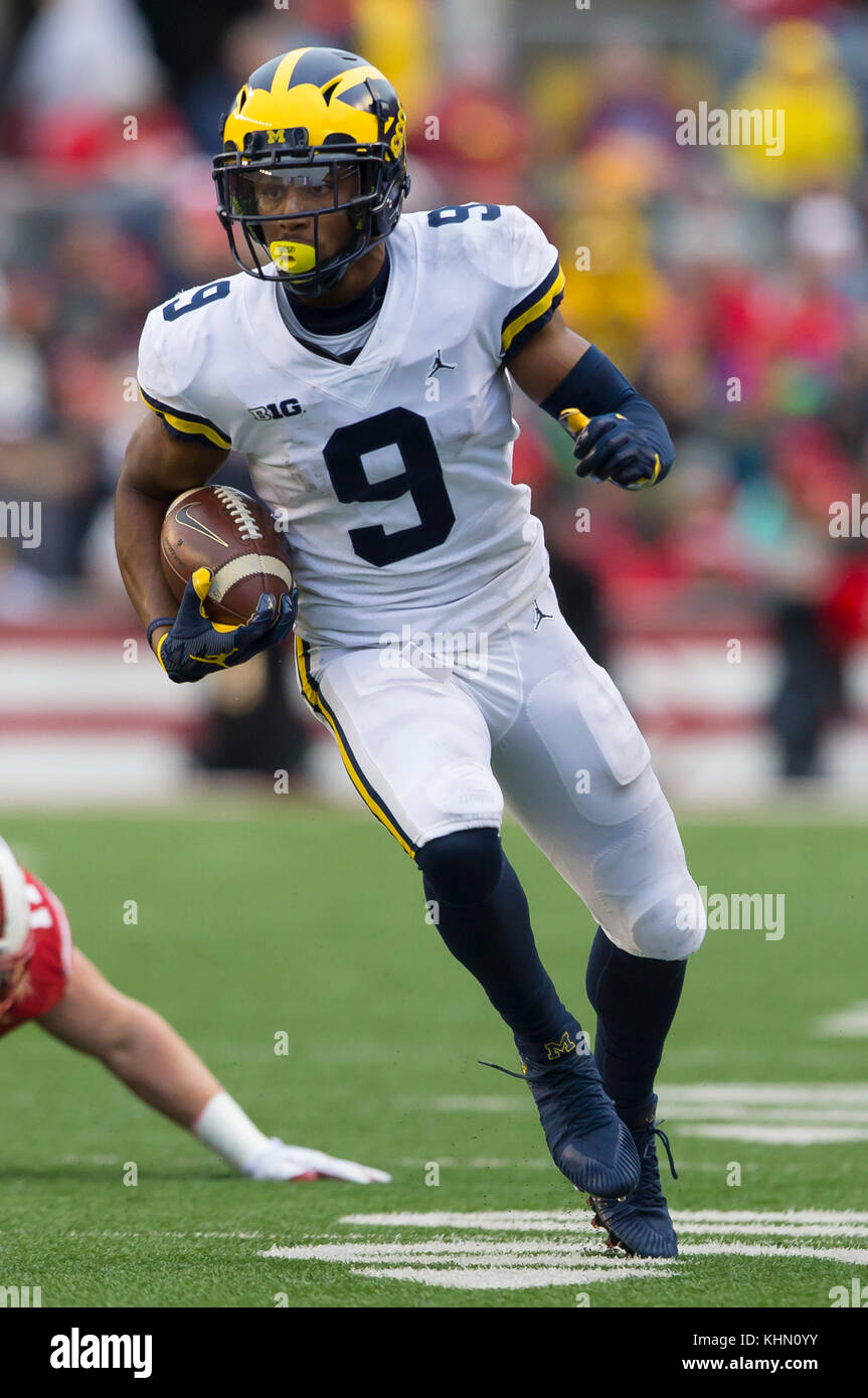 Madison, WI, USA. 18th Nov, 2017. Michigan Wolverines wide receiver ...