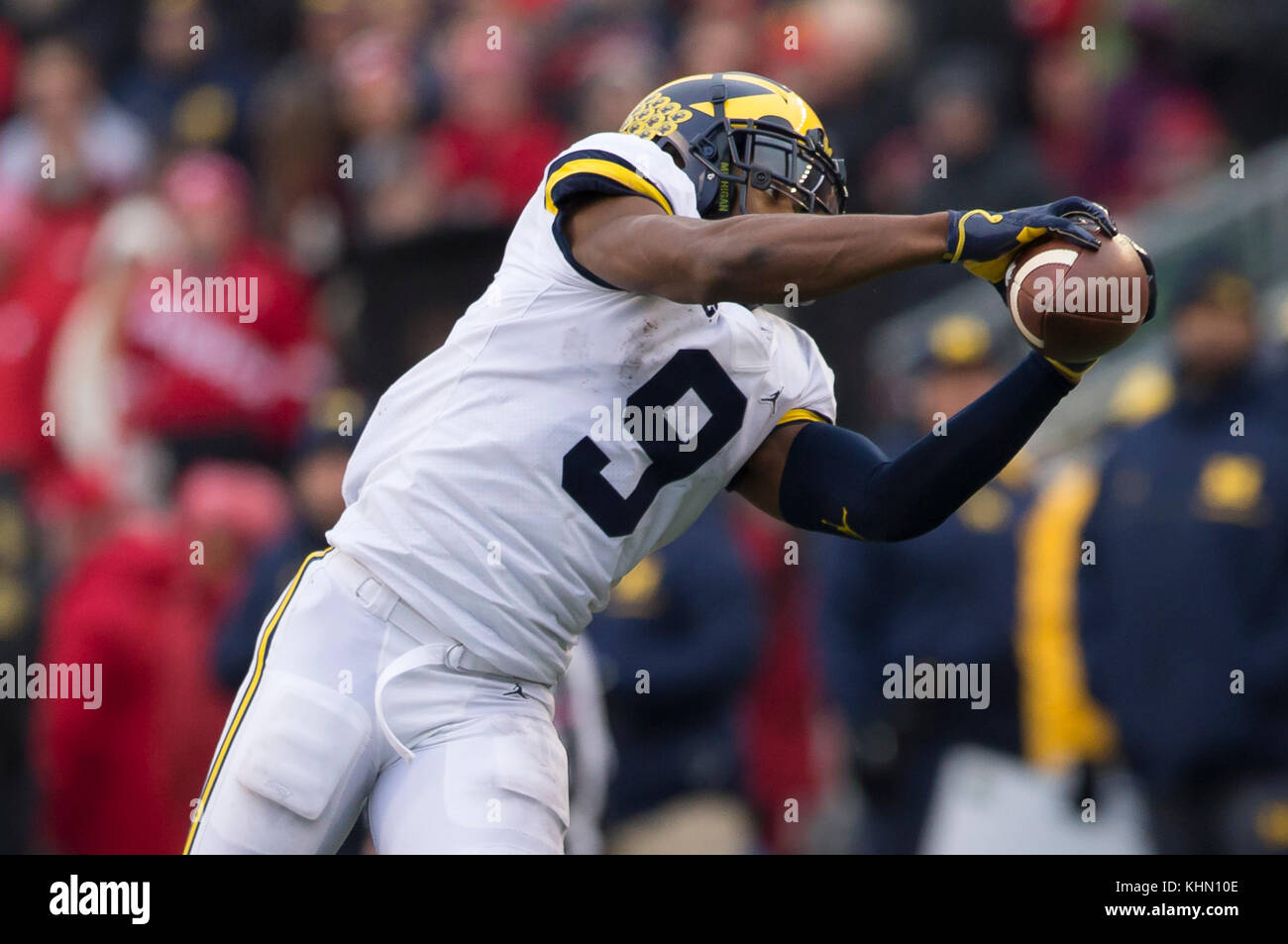 Madison, WI, USA. 18th Nov, 2017. Michigan Wolverines wide receiver ...