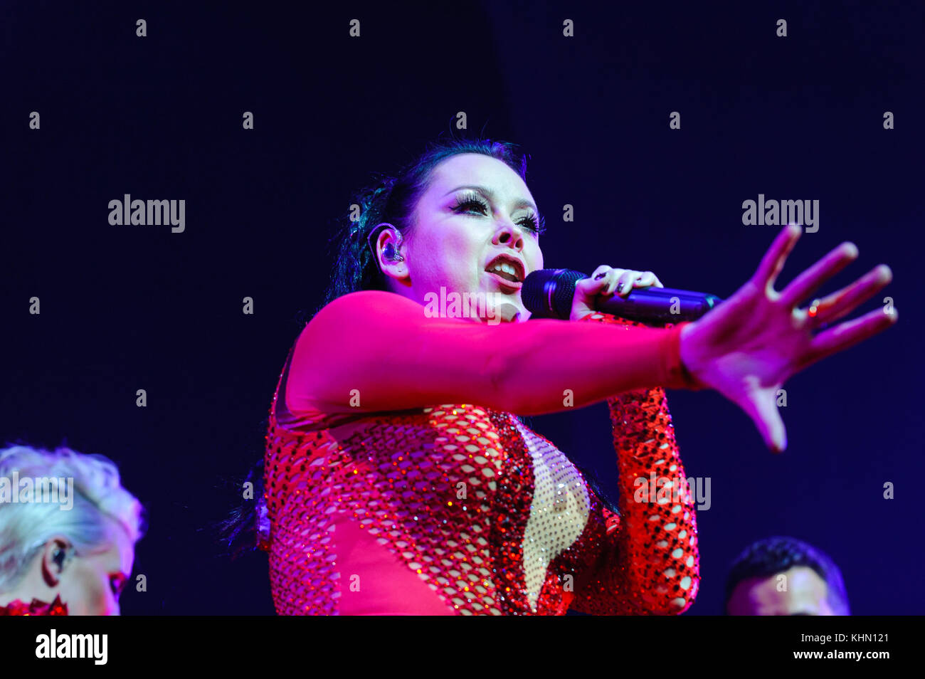 Liverpool, UK. 18th Nov, 2017. 90s pop band, Steps, perform during ...