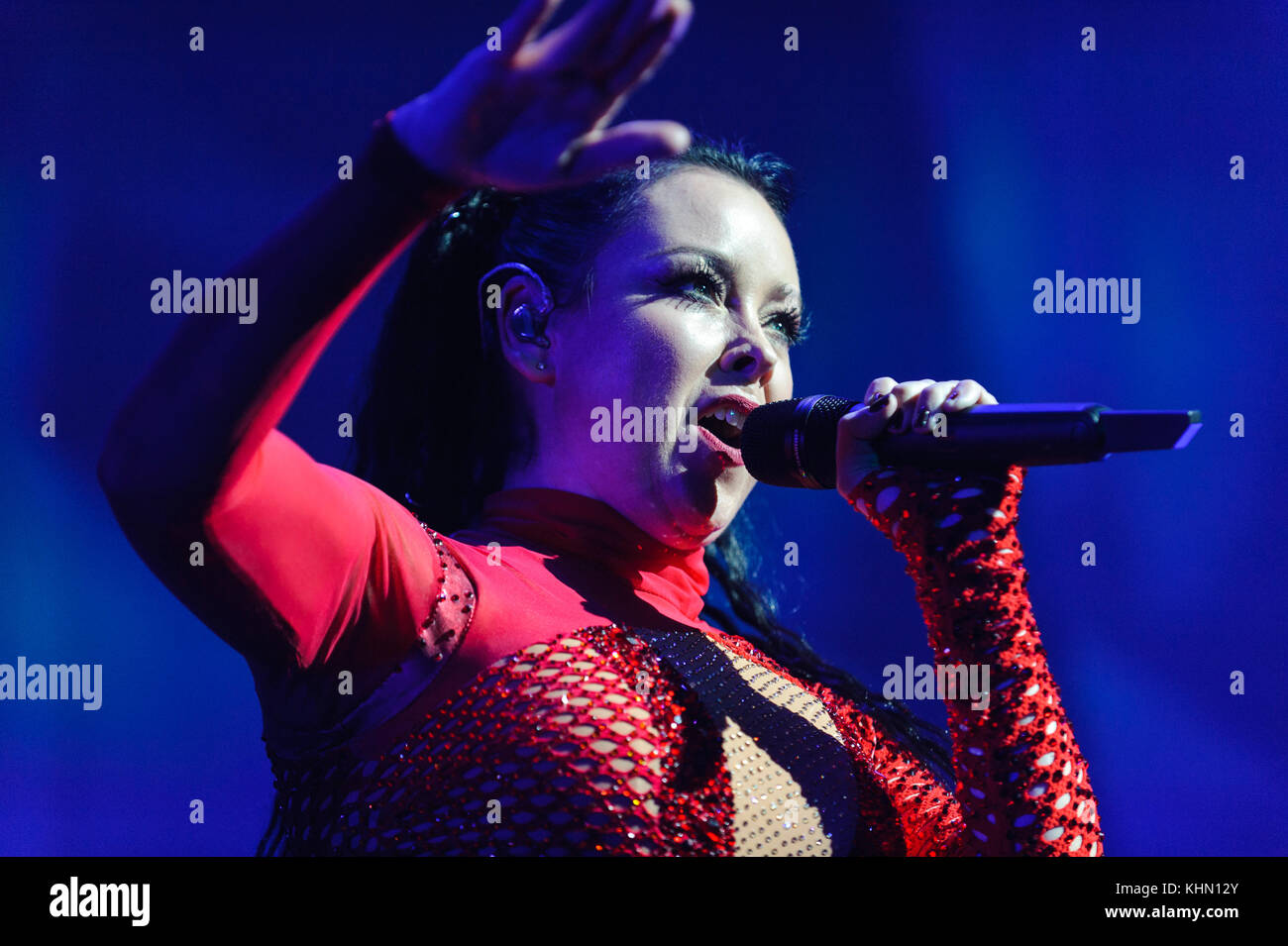 Liverpool, UK. 18th Nov, 2017. 90s pop band, Steps, perform during ...