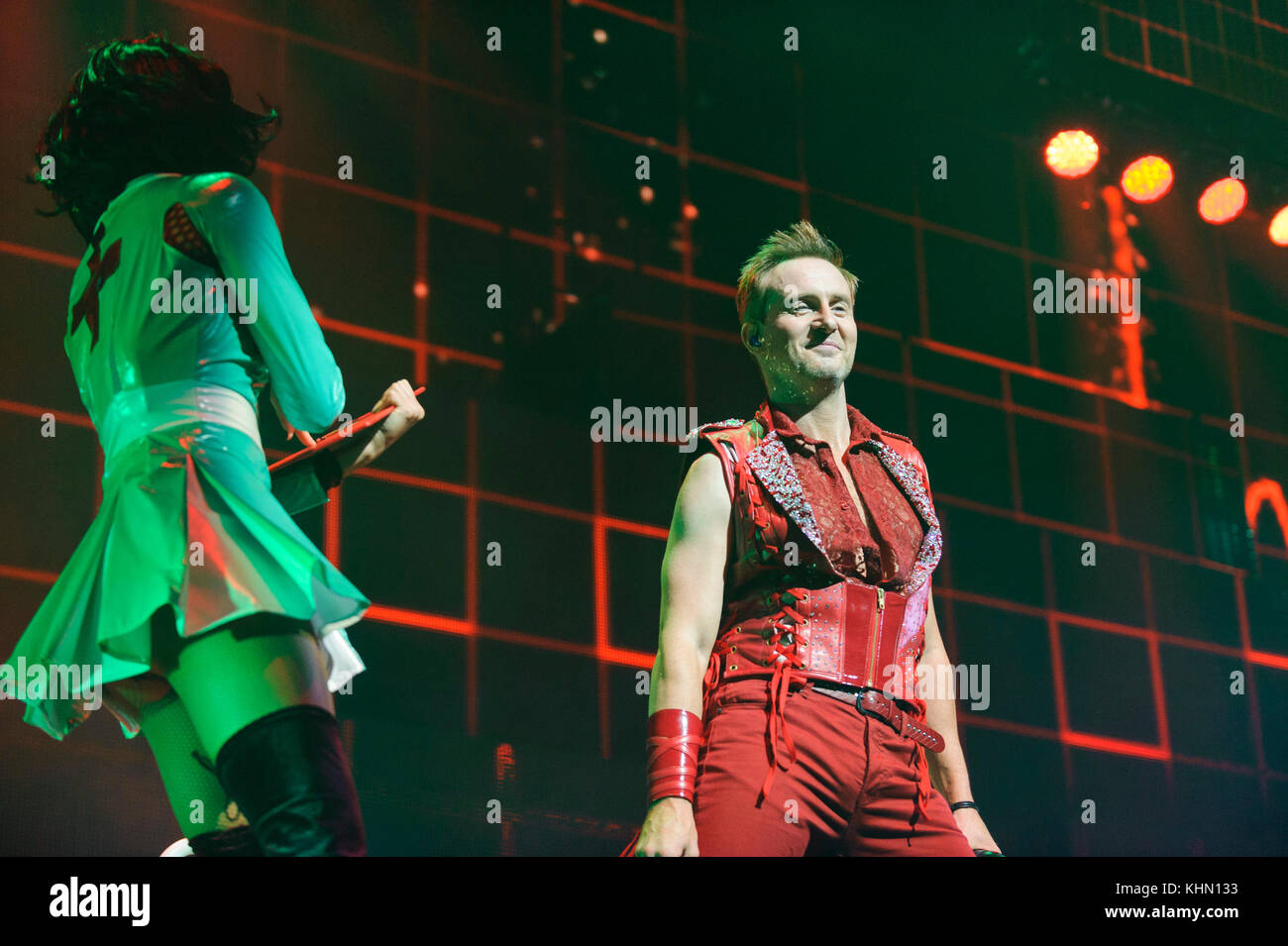 Liverpool, UK. 18th Nov, 2017. 90s pop band, Steps, perform during ...
