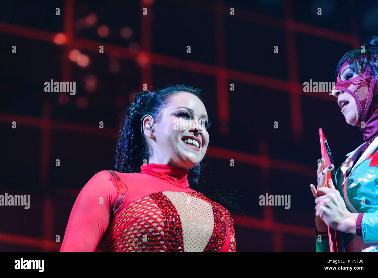 Liverpool, UK. 18th Nov, 2017. 90s pop band, Steps, perform during ...