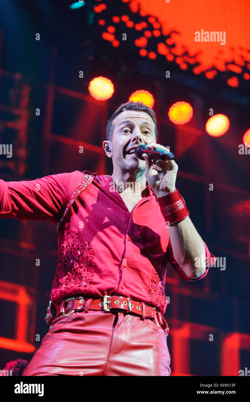 Liverpool, UK. 18th Nov, 2017. 90s pop band, Steps, perform during ...