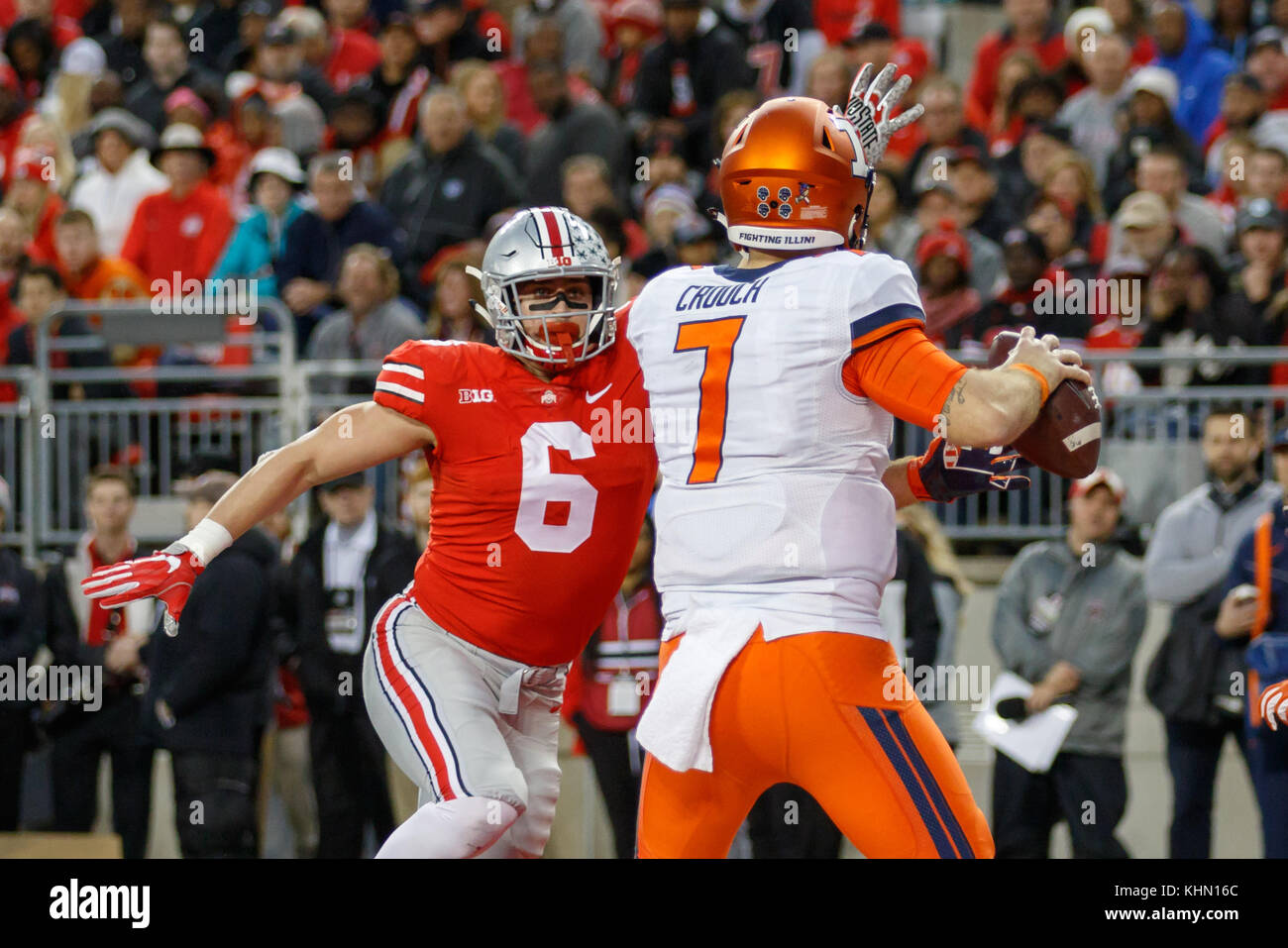 Illinois fighting illini quarterback chayce crouch 7 hi-res stock ...