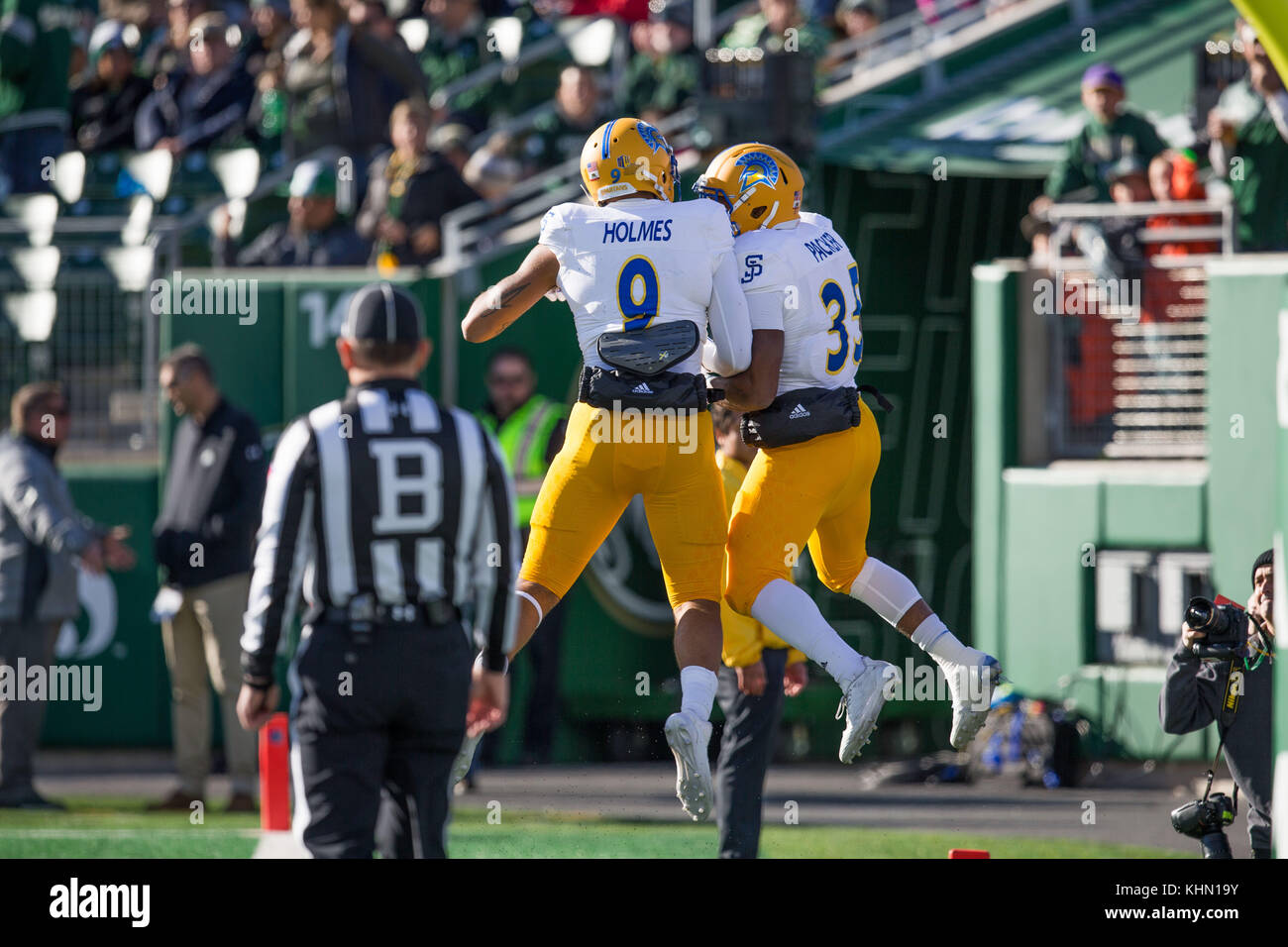 November 18, 2017: San Jose State Spartans running back DeJon Packer ...