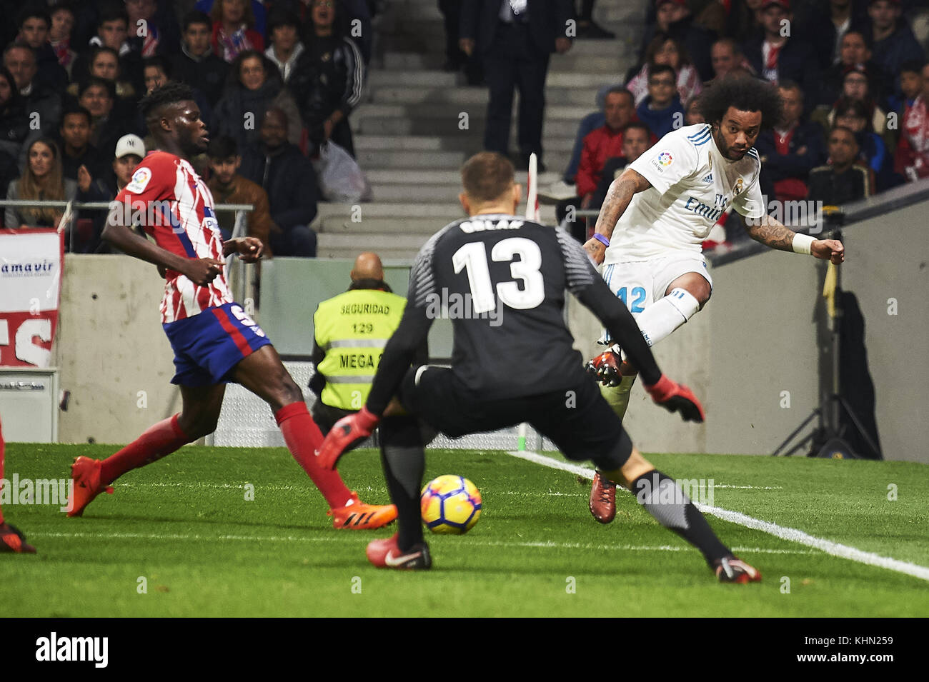 Madrid, Spain. 18th Nov, 2017. Marcelo (defender; Real Madrid), Jan ...