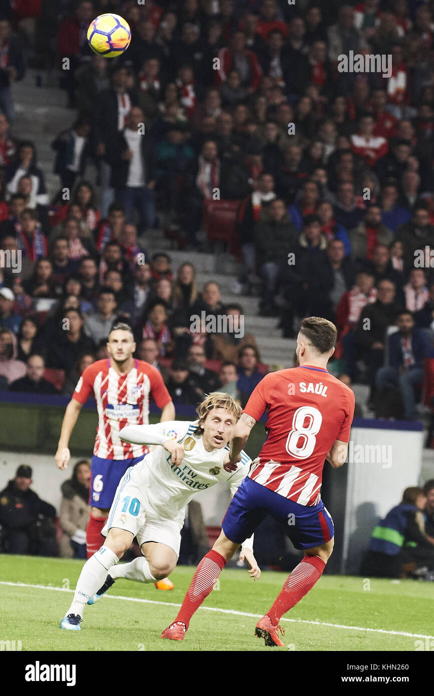 Madrid, Spain. 18th Nov, 2017. Luka Modric (midfielder; Real Madrid) in ...