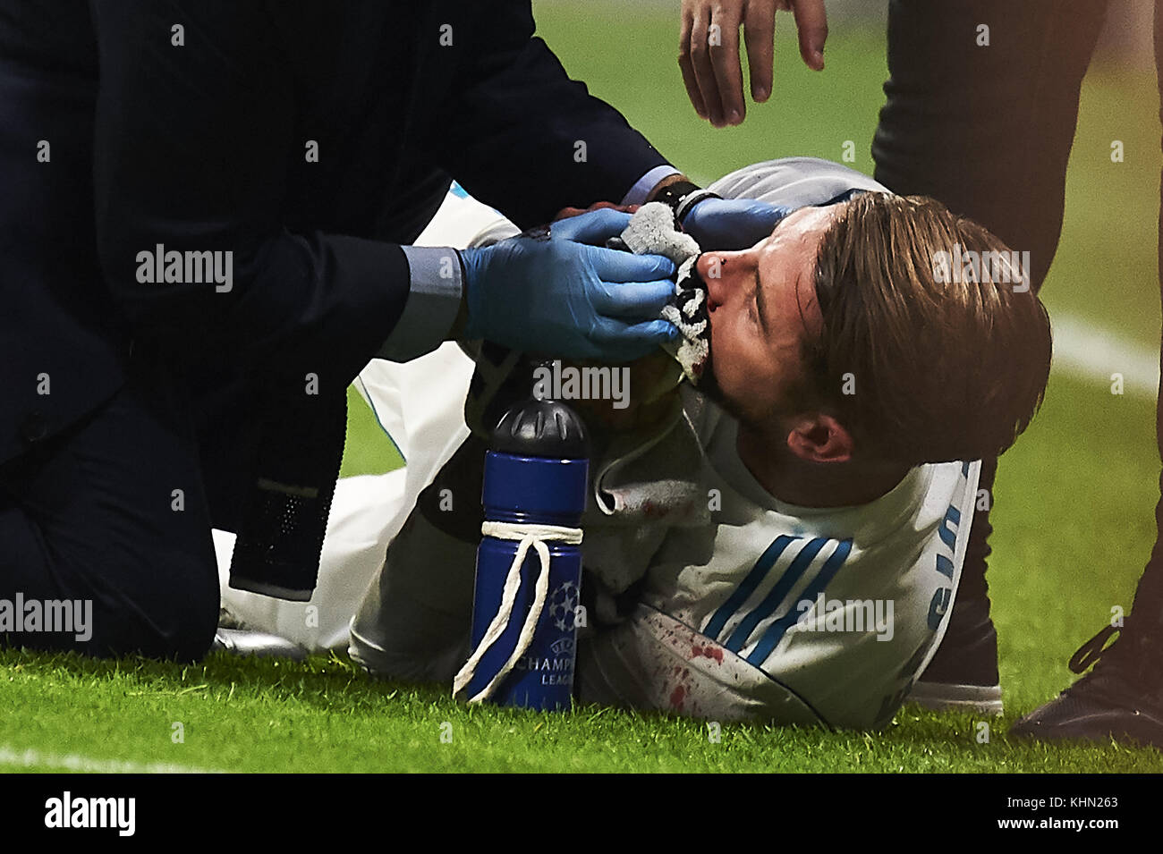 Madrid, Spain. 18th Nov, 2017. Sergio Ramos (defender; Real Madrid) in ...