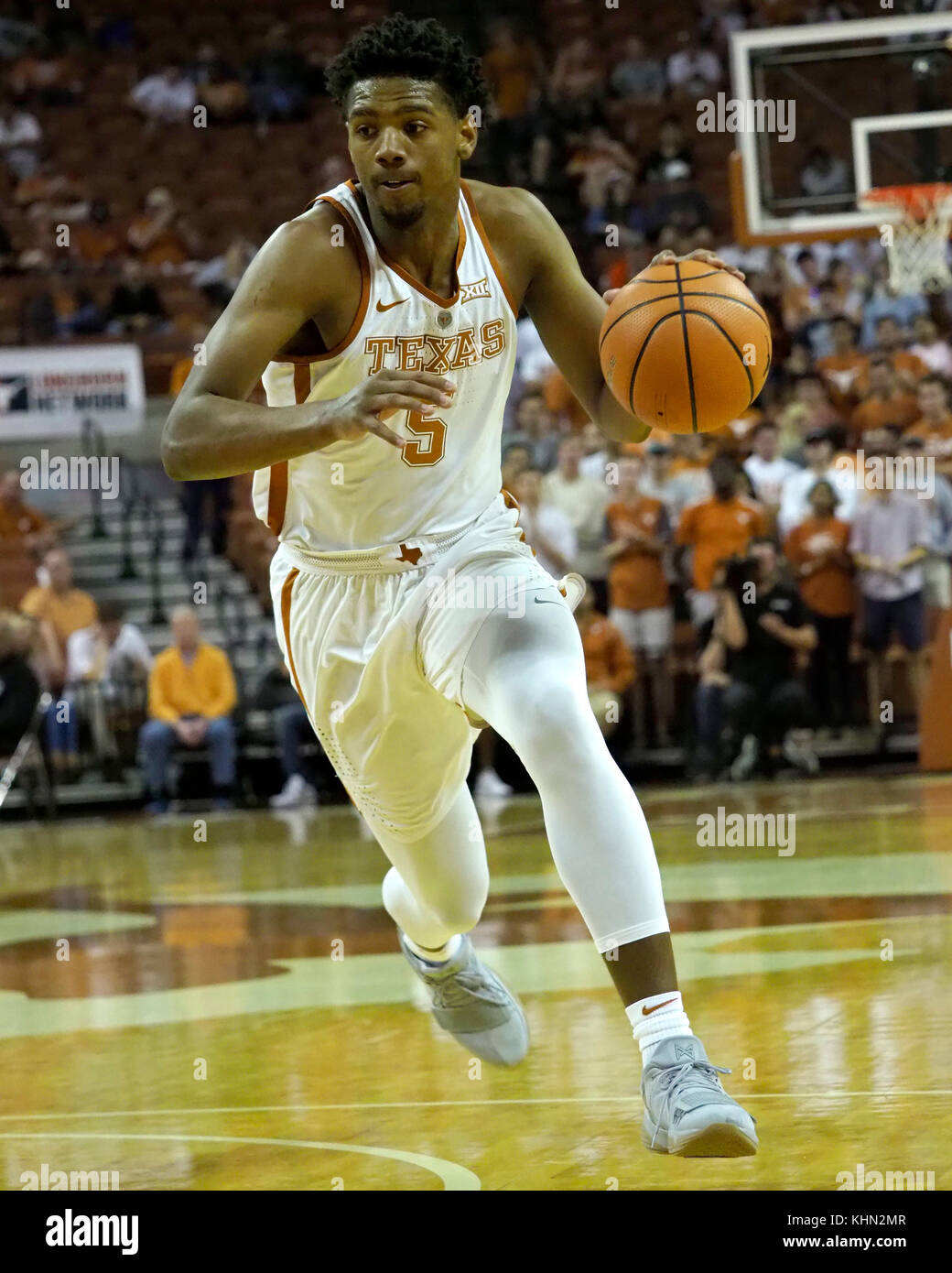 Nov 18, 2017. Royce Hamm Jr. #5 of the Texas Longhorns in action vs the ...