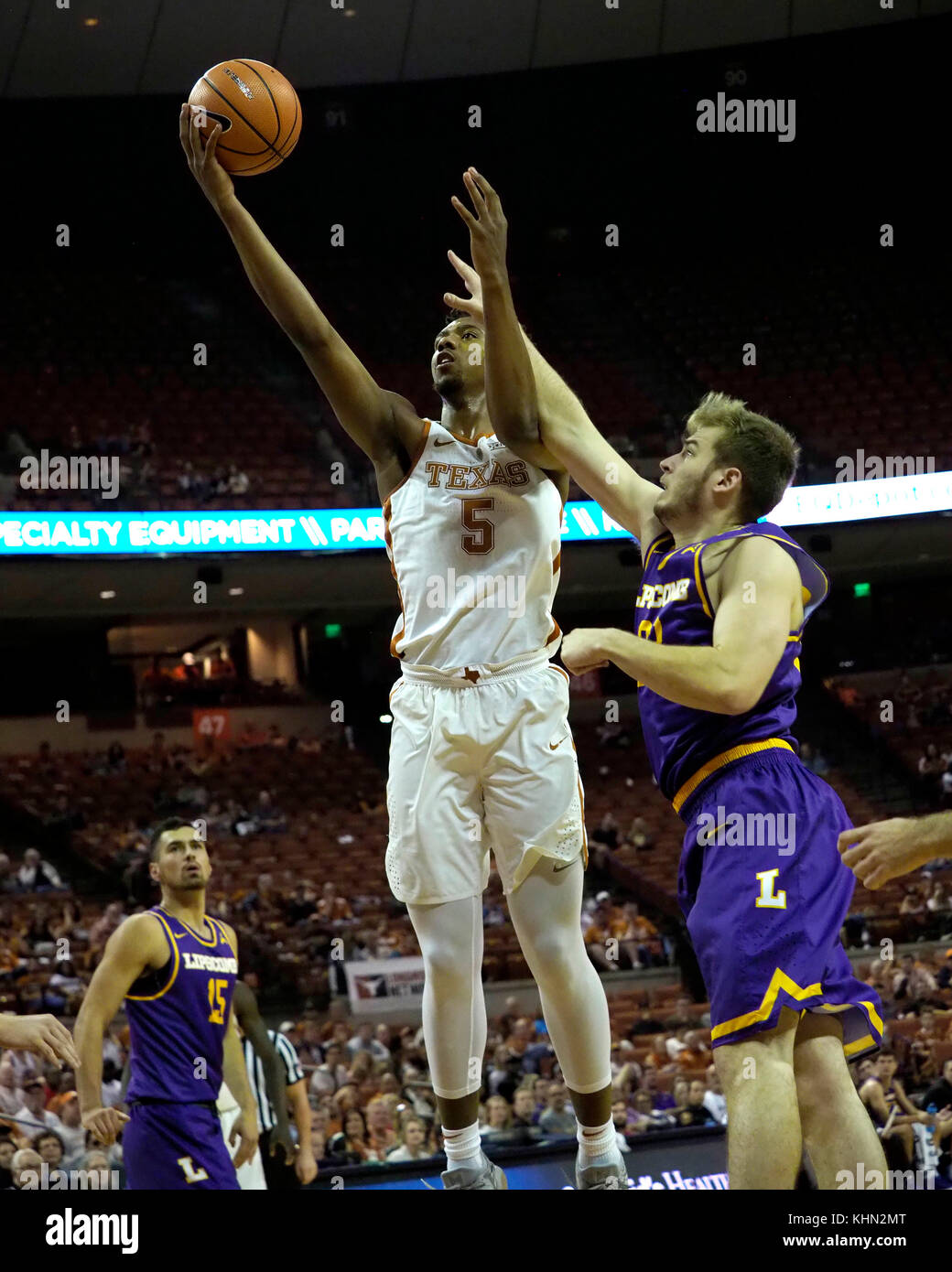 Nov 18, 2017. Royce Hamm Jr. #5 of the Texas Longhorns in action vs the ...
