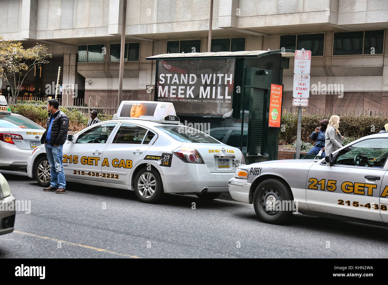 Philadelphia, PA, USA. 18th Nov, 2017. Meek Mill Newspaper Stand ...