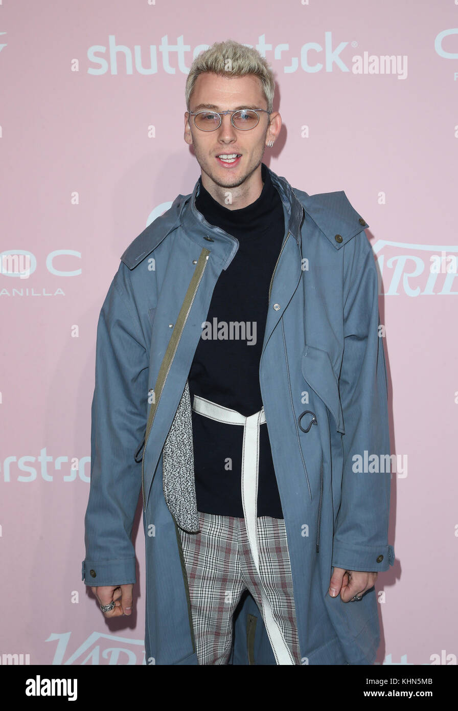 Los Angeles, Ca, USA. 18th Nov, 2017. Machine Gun Kelly, Richard Colson ...
