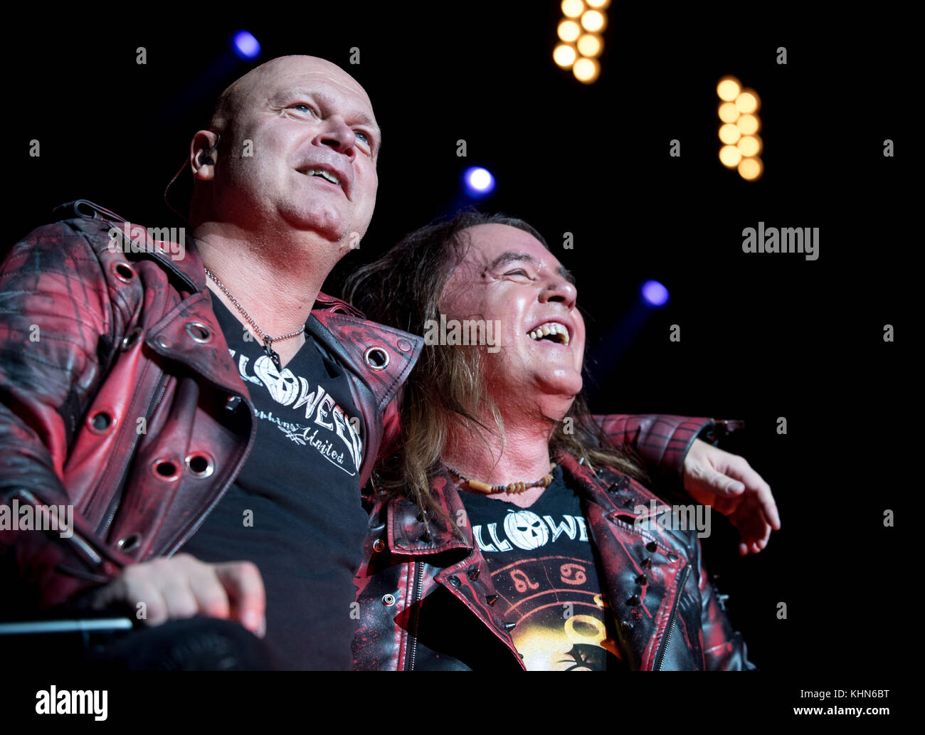 Assago, Italy. 18th Nov, 2017. Andi Deris and Michael Kiske performs ...