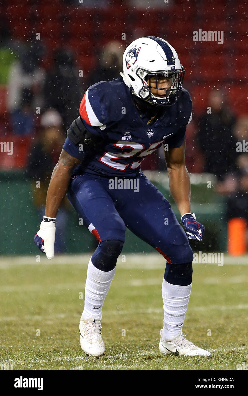 Fenway Park. 18th Nov, 2017. MA, USA; UConn Huskies defensive back ...