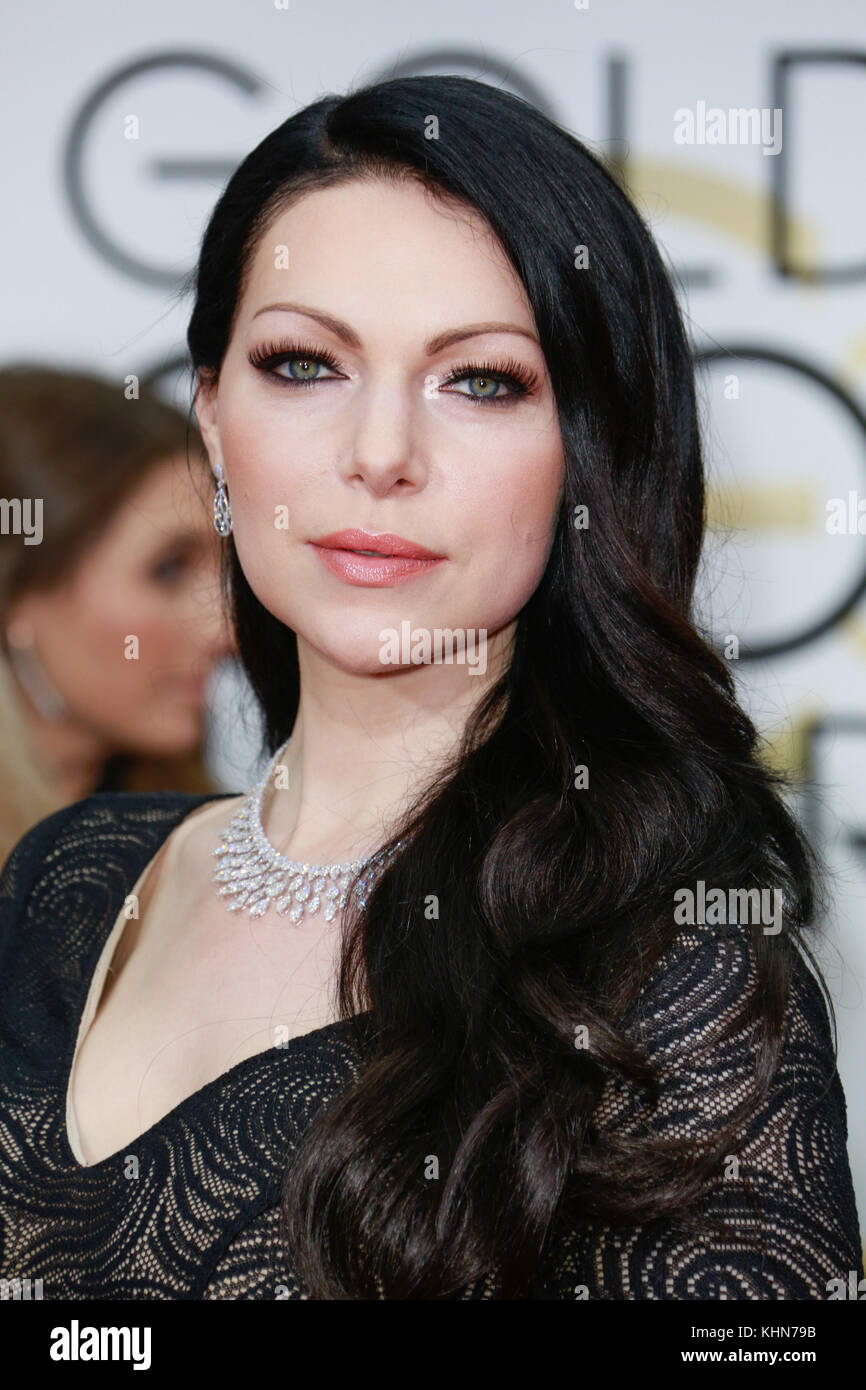 BEVERLY HILLS, CA - January 11: Laura Prepon at Golden Globes 2015 held ...