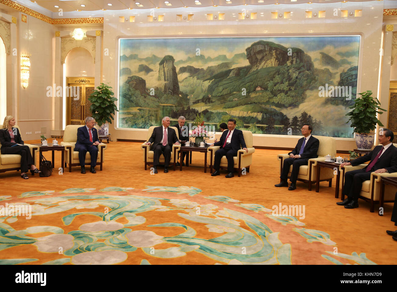 U.S. Secretary of State Rex Tillerson, U.S. Ambassador to China Terry ...