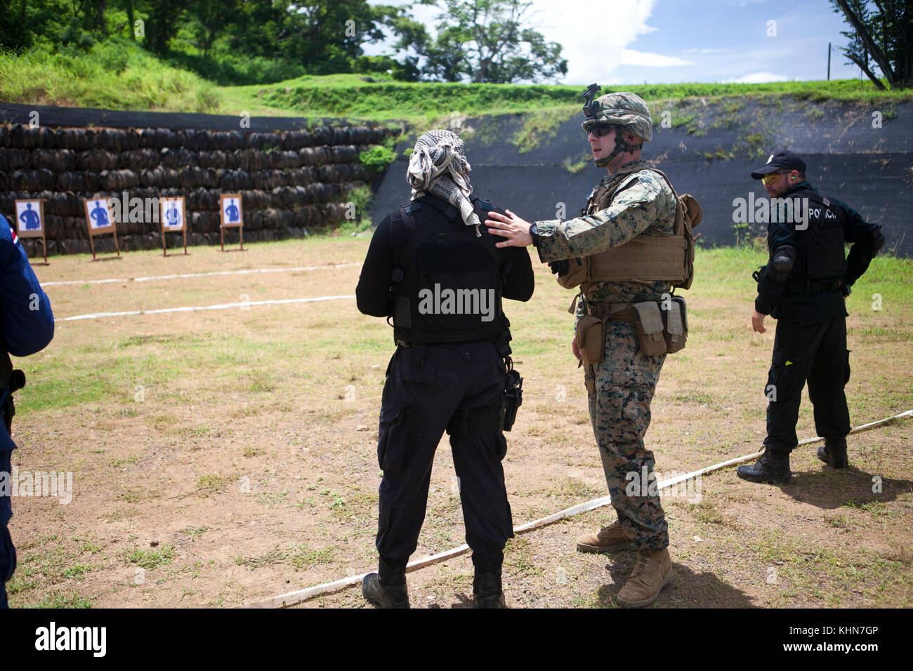 U.S. Marine Cpl. Dylan J. Kelly, infantry trainer with Mobile Training ...