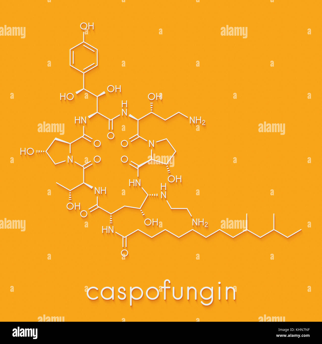 Caspofungin antifungal drug molecule hi-res stock photography and ...
