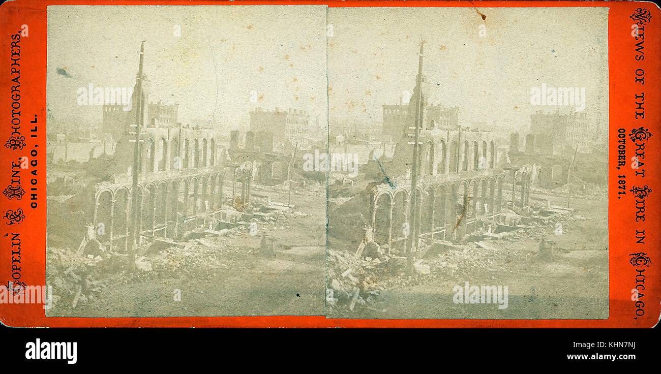 1871 the great chicago fire hi-res stock photography and images - Alamy