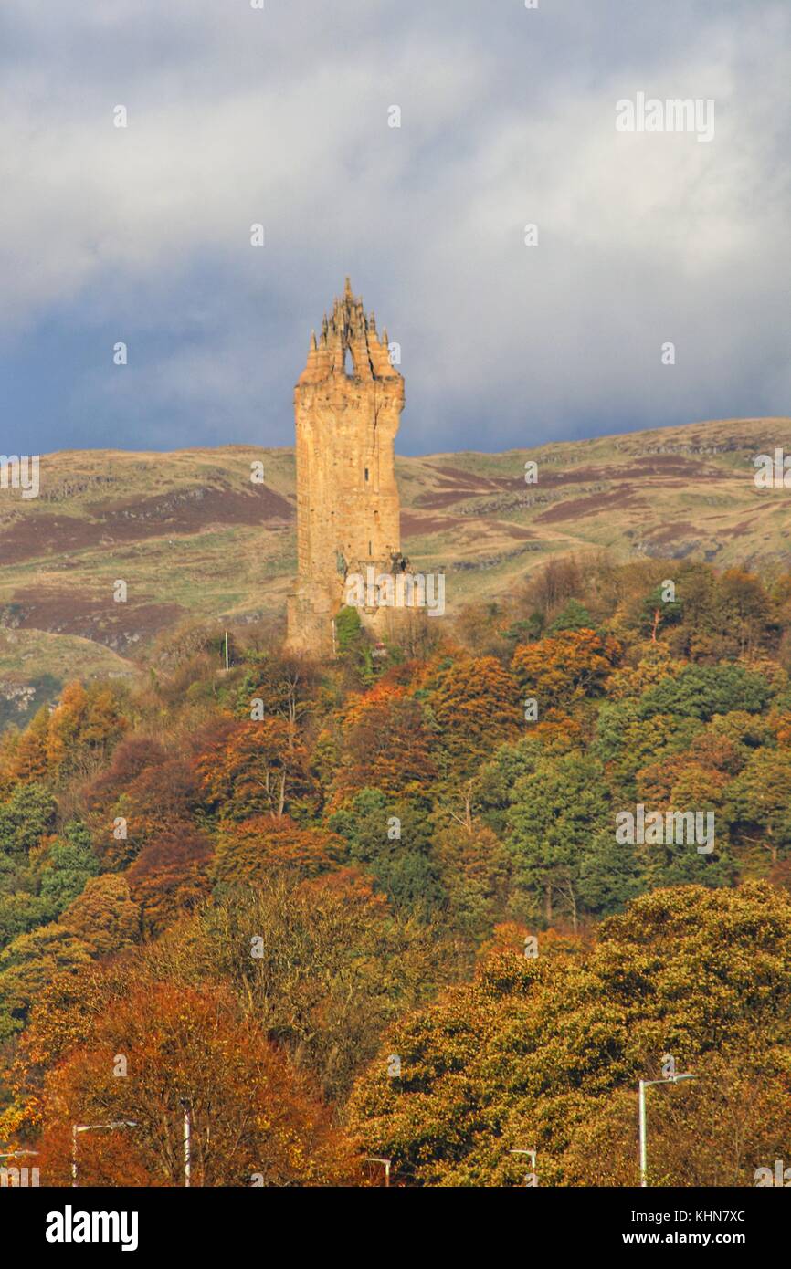 The Wallace Monument, Stirling, Scotland, Historic Stock Photo - Alamy