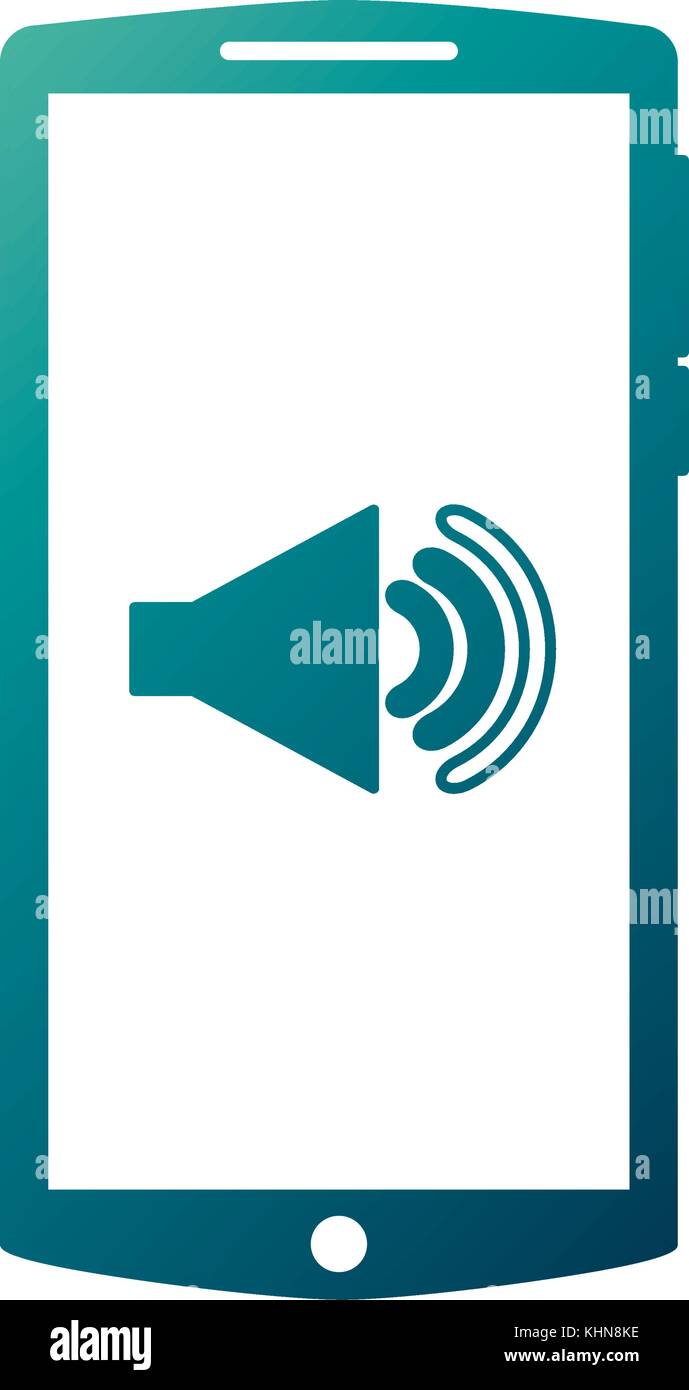 mobile phone screen volume sound gadget Stock Vector Image & Art - Alamy
