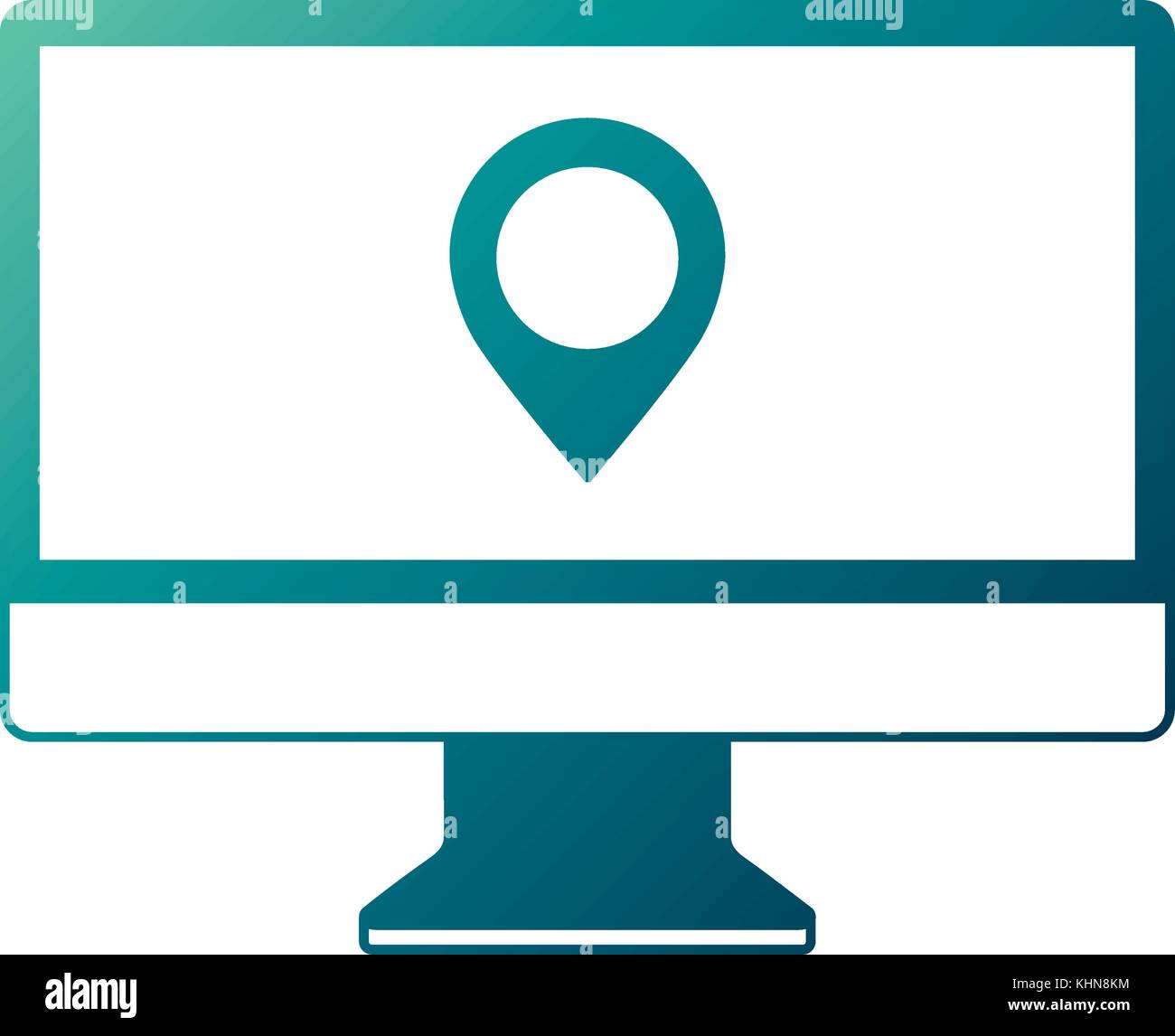 monitor computer pointer map on screen app Stock Vector Image & Art - Alamy