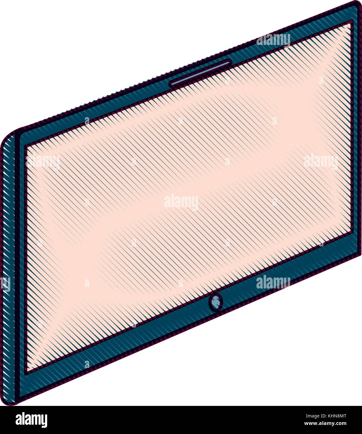 device tablet technology gadget with blank screen Stock Vector Image ...
