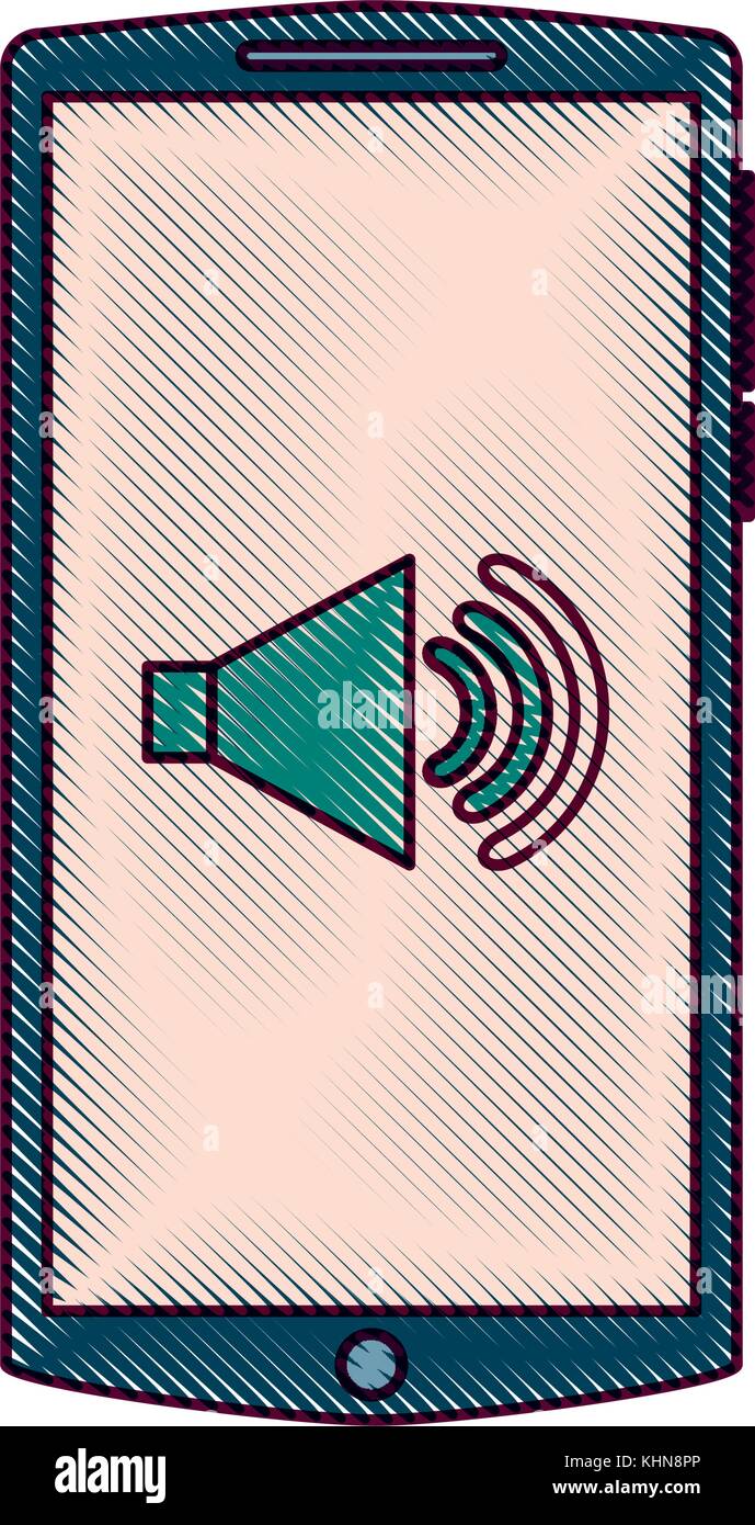 mobile phone screen volume sound gadget Stock Vector Image & Art - Alamy