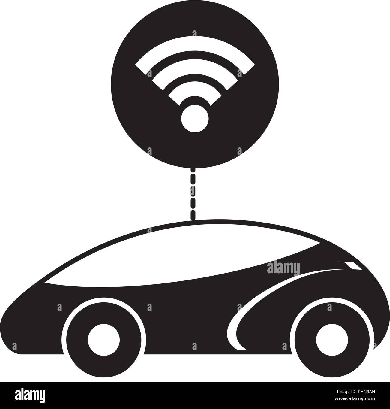 smart or intelligent car connection wifi technology Stock Vector Image ...