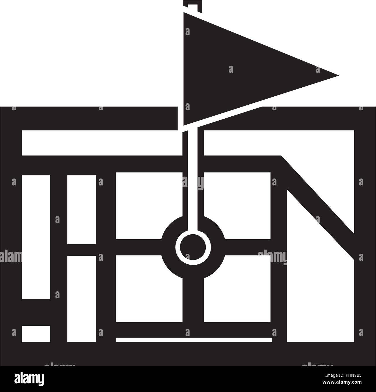 gps navigation map destination pin map flag Stock Vector Image & Art ...
