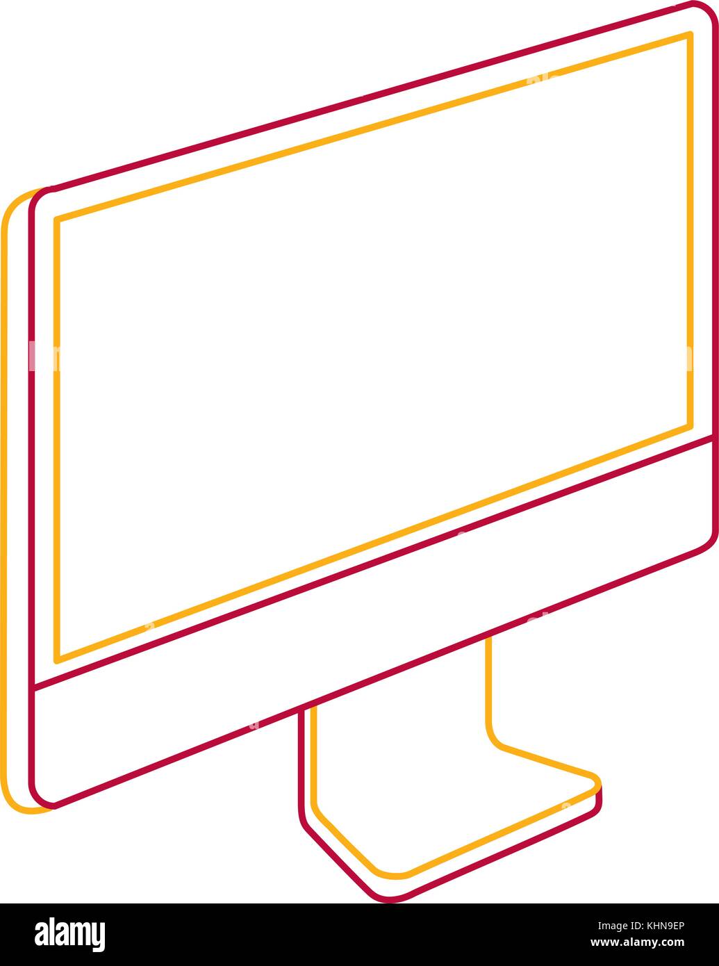 monitor computer technology device screen Stock Vector Image & Art - Alamy