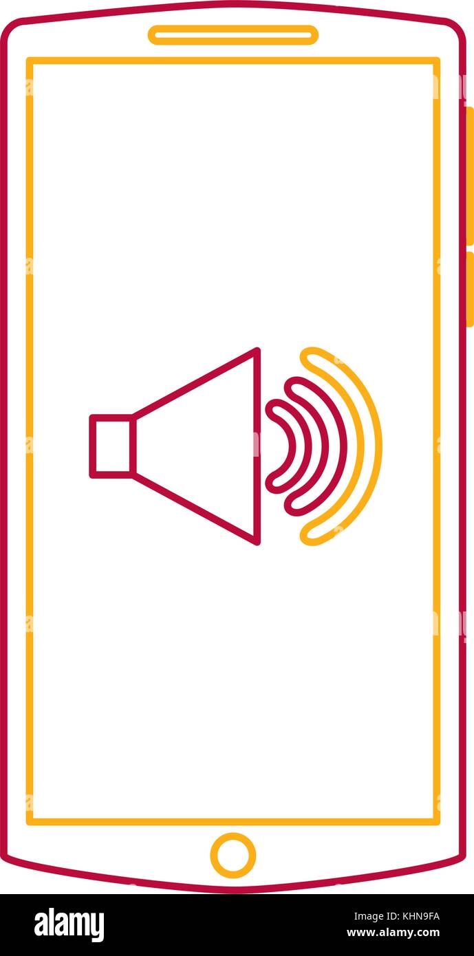 mobile phone screen volume sound gadget Stock Vector Image & Art - Alamy