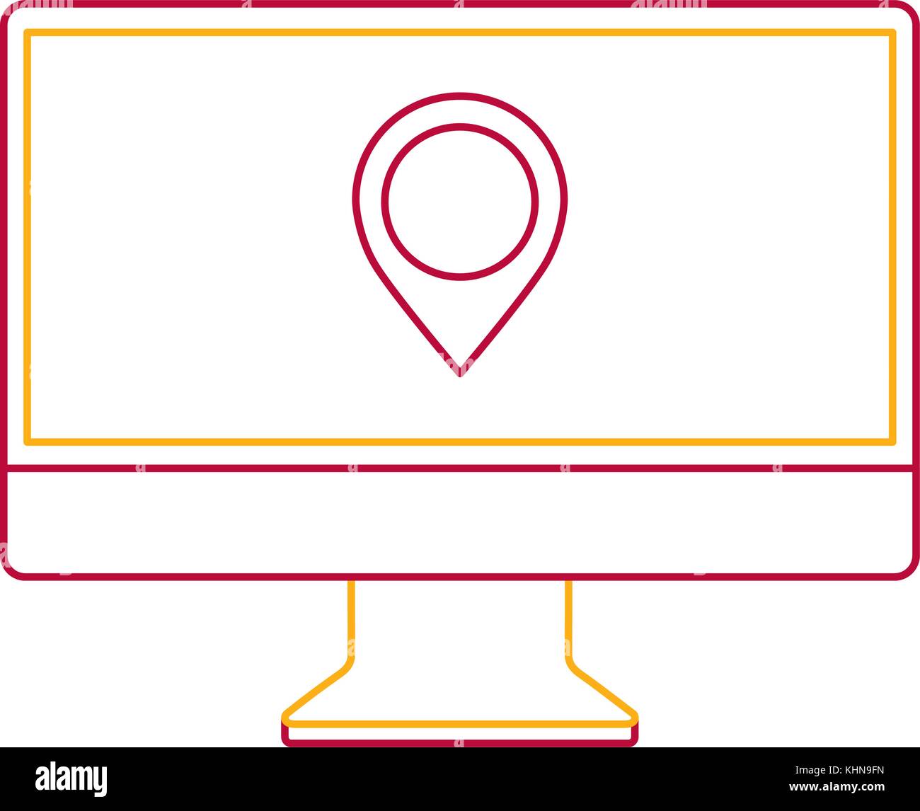 Point on pc screen Stock Vector Images - Alamy
