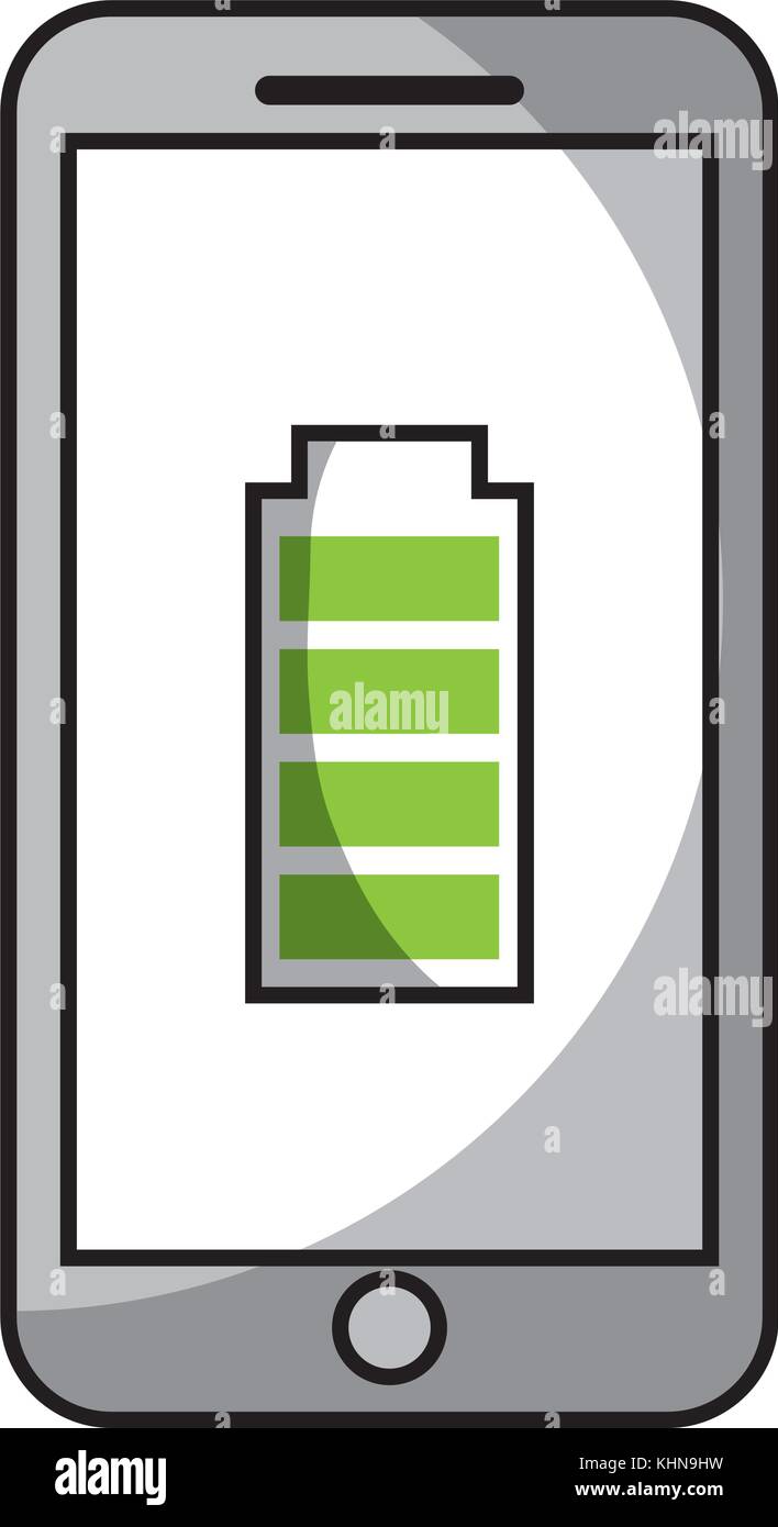 smartphone battery energy full power app Stock Vector Image & Art - Alamy