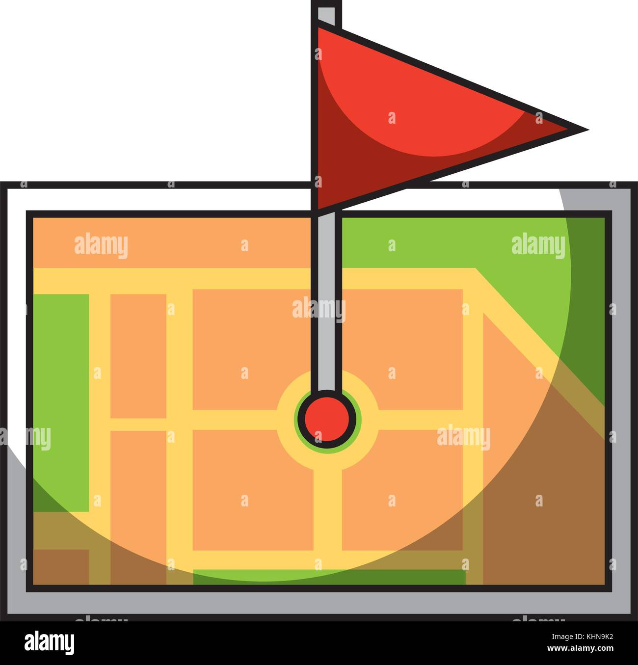 gps navigation map destination pin map flag Stock Vector Image & Art ...