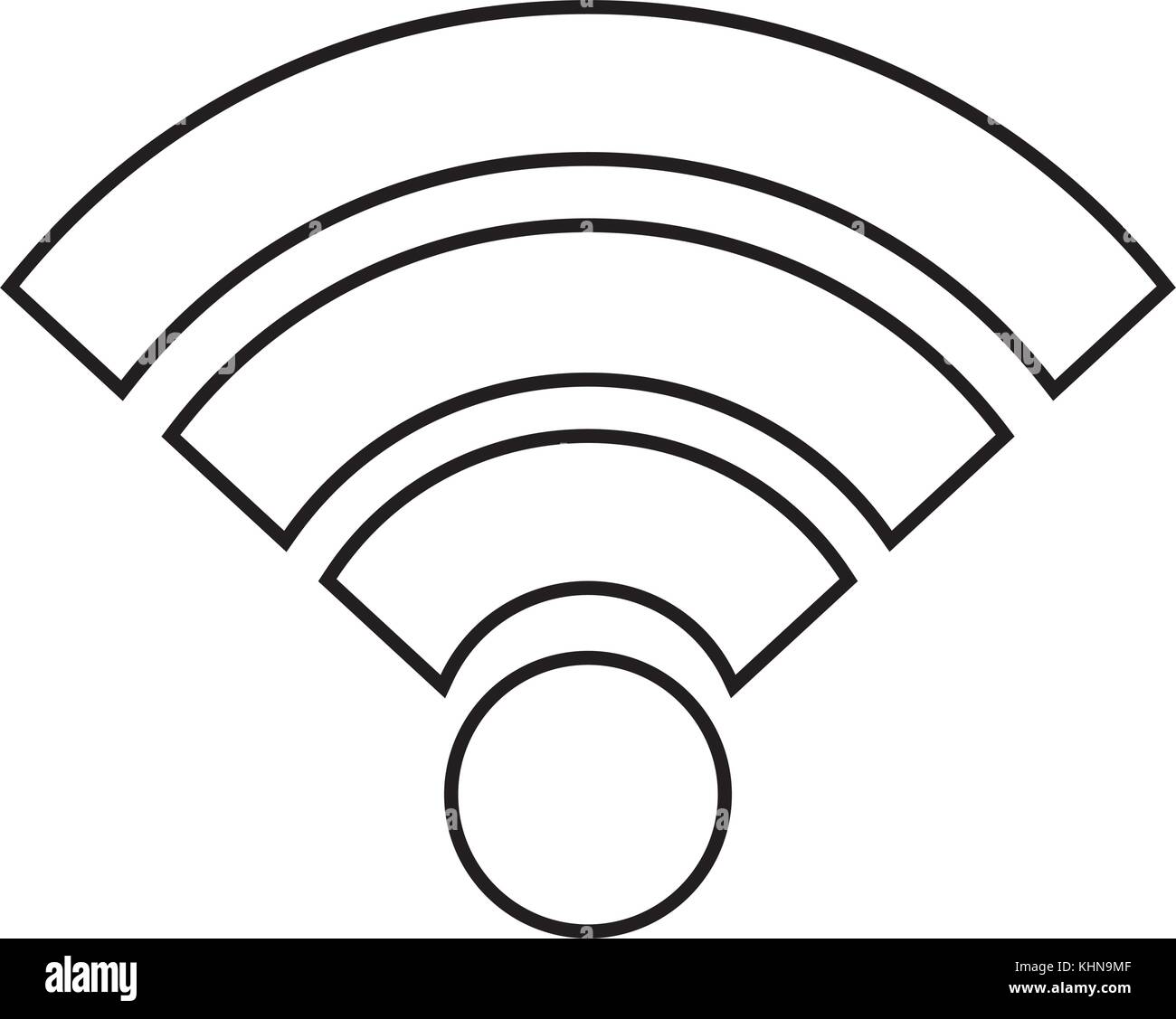 wifi internet connection signal wave Stock Vector Image & Art - Alamy