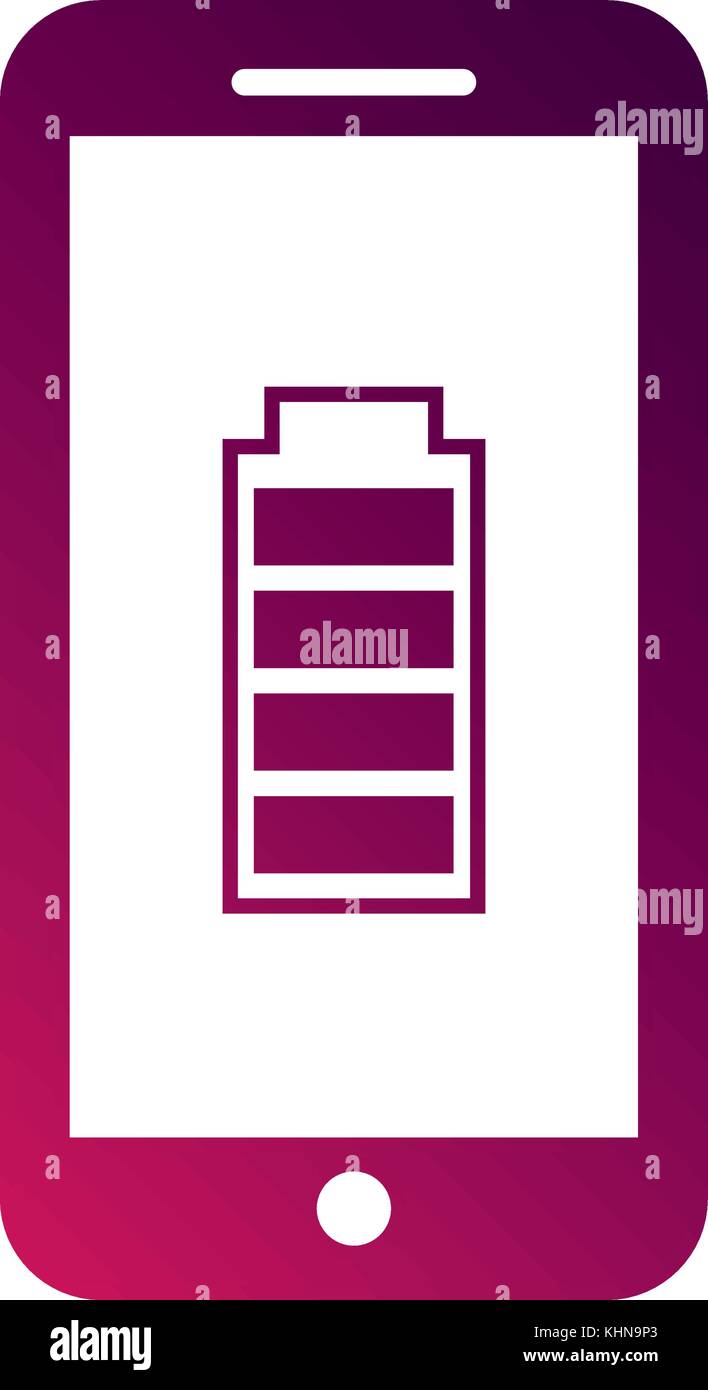smartphone battery energy full power app Stock Vector Image & Art - Alamy