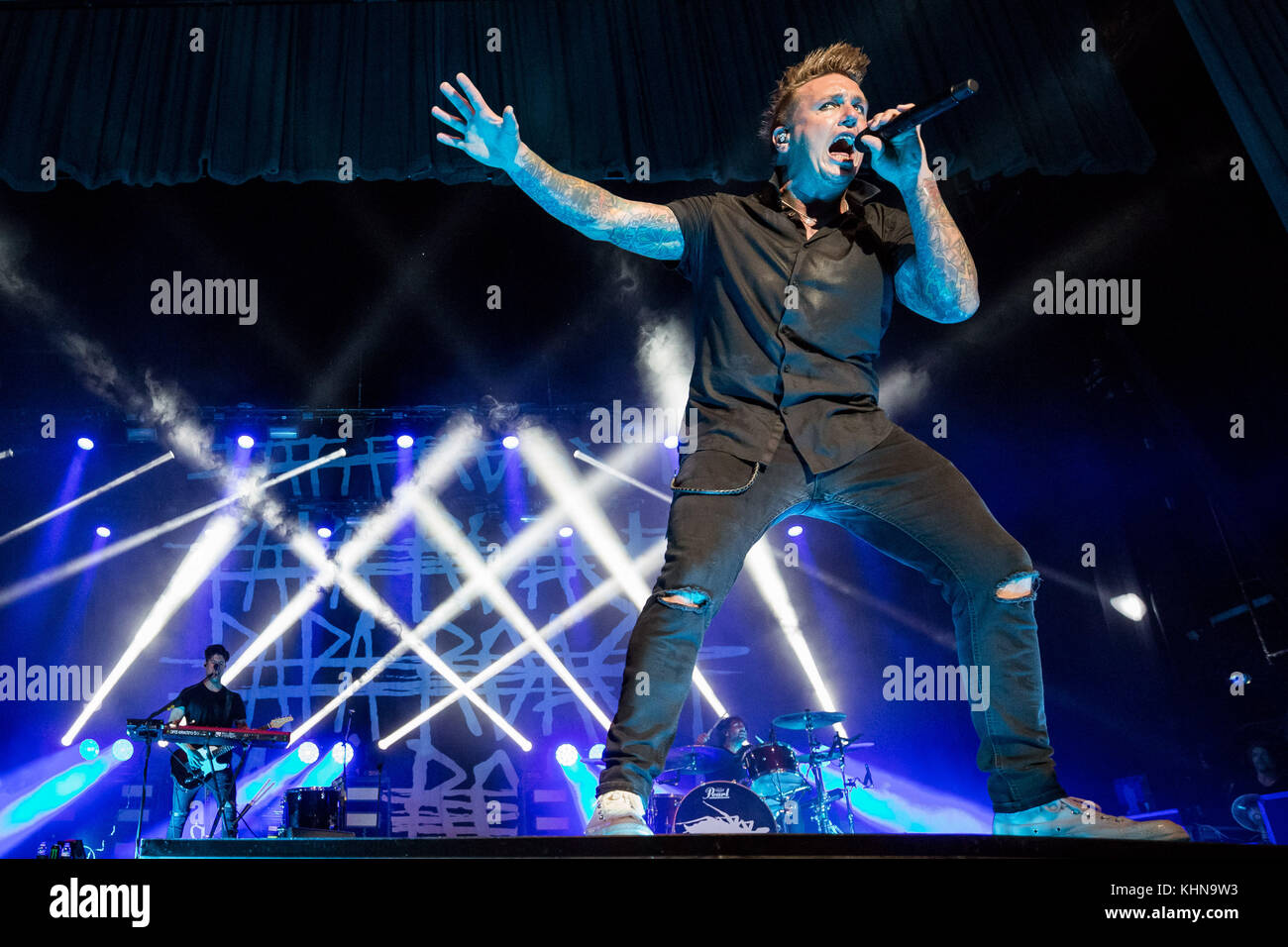 Papa Roach perform live at Coliseu dos Recreios in Lisboa Featuring ...
