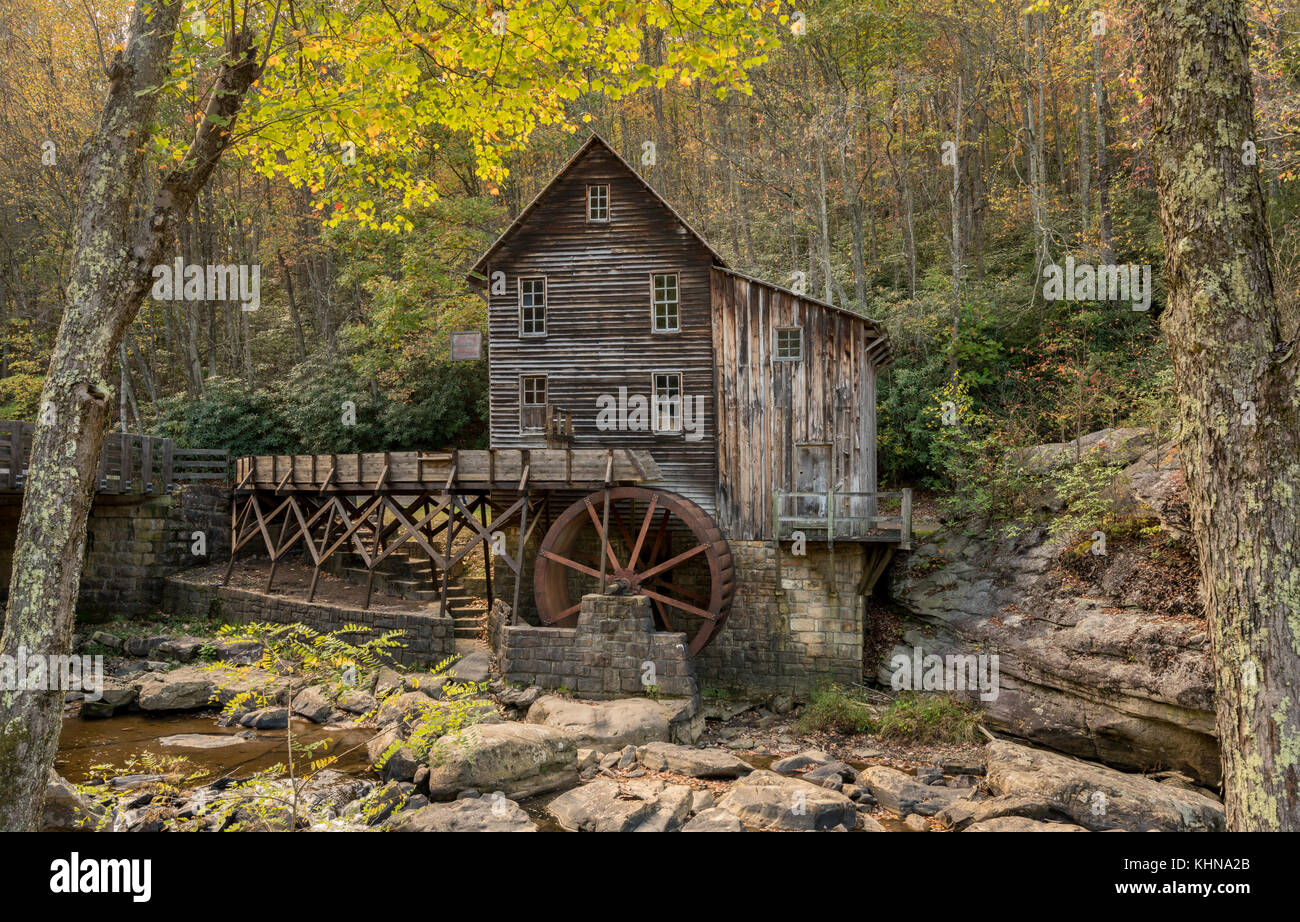 Babcock grist mill in West Virginia Stock Photo - Alamy