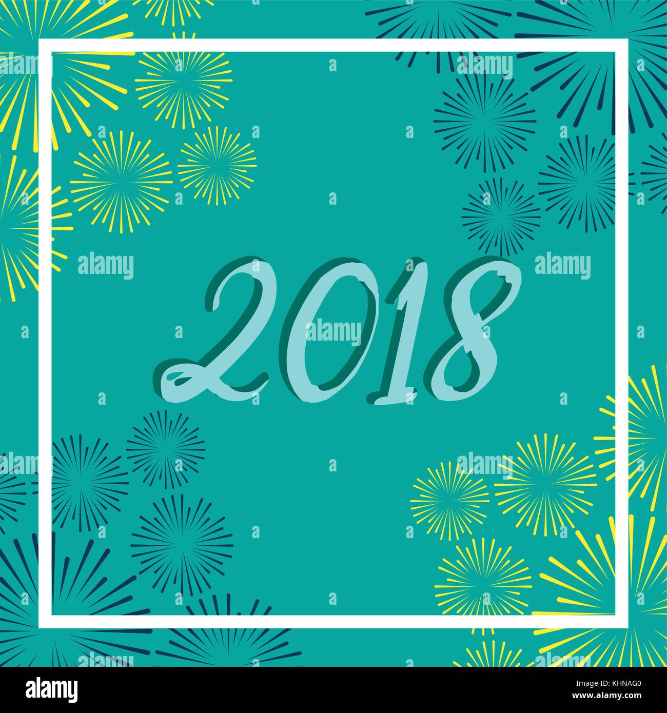 2018 Fireworks Stock Vector Images - Alamy